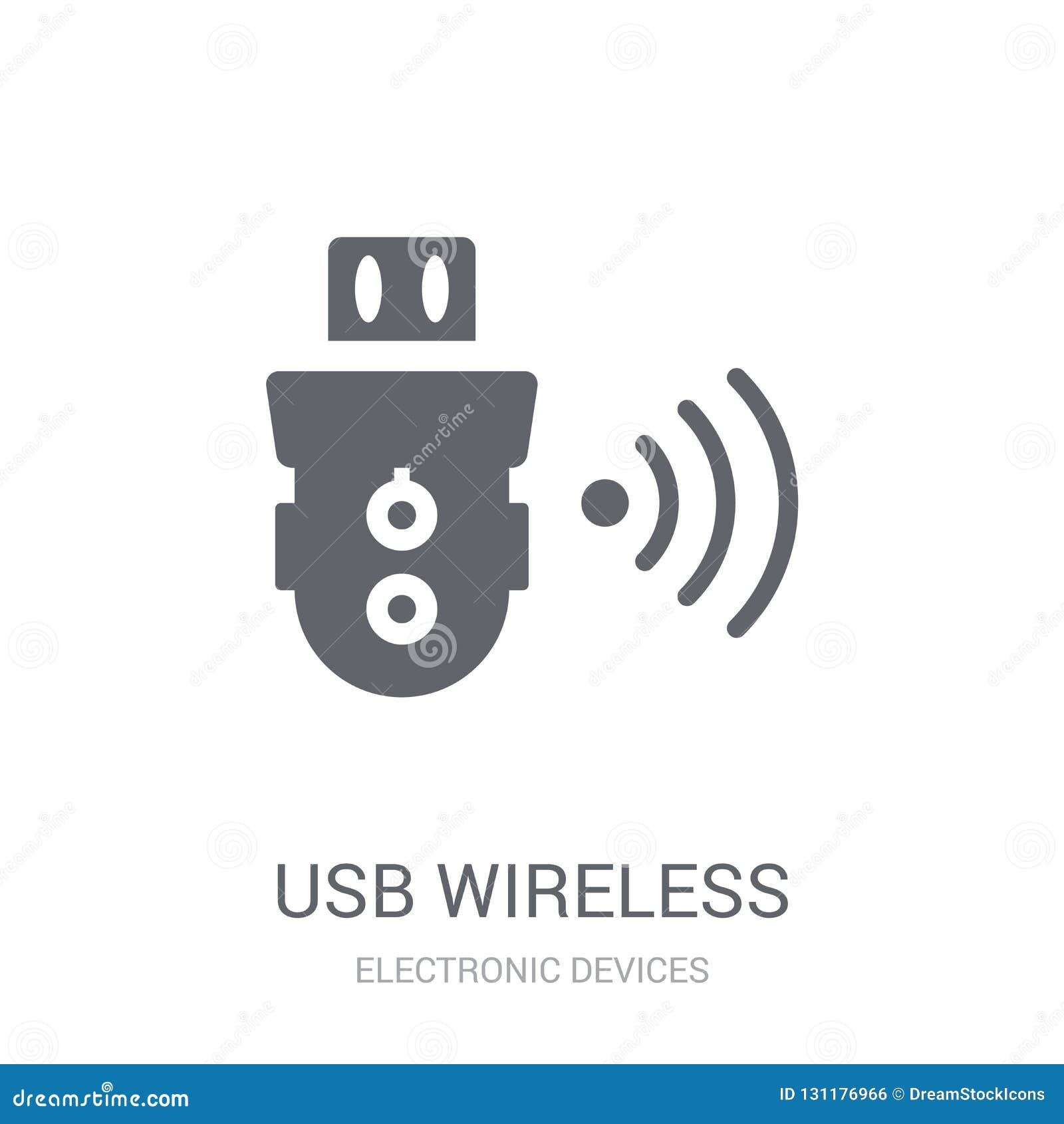 Usb Wireless Adapter Icon. Trendy Usb Wireless Adapter Logo Concept on ...