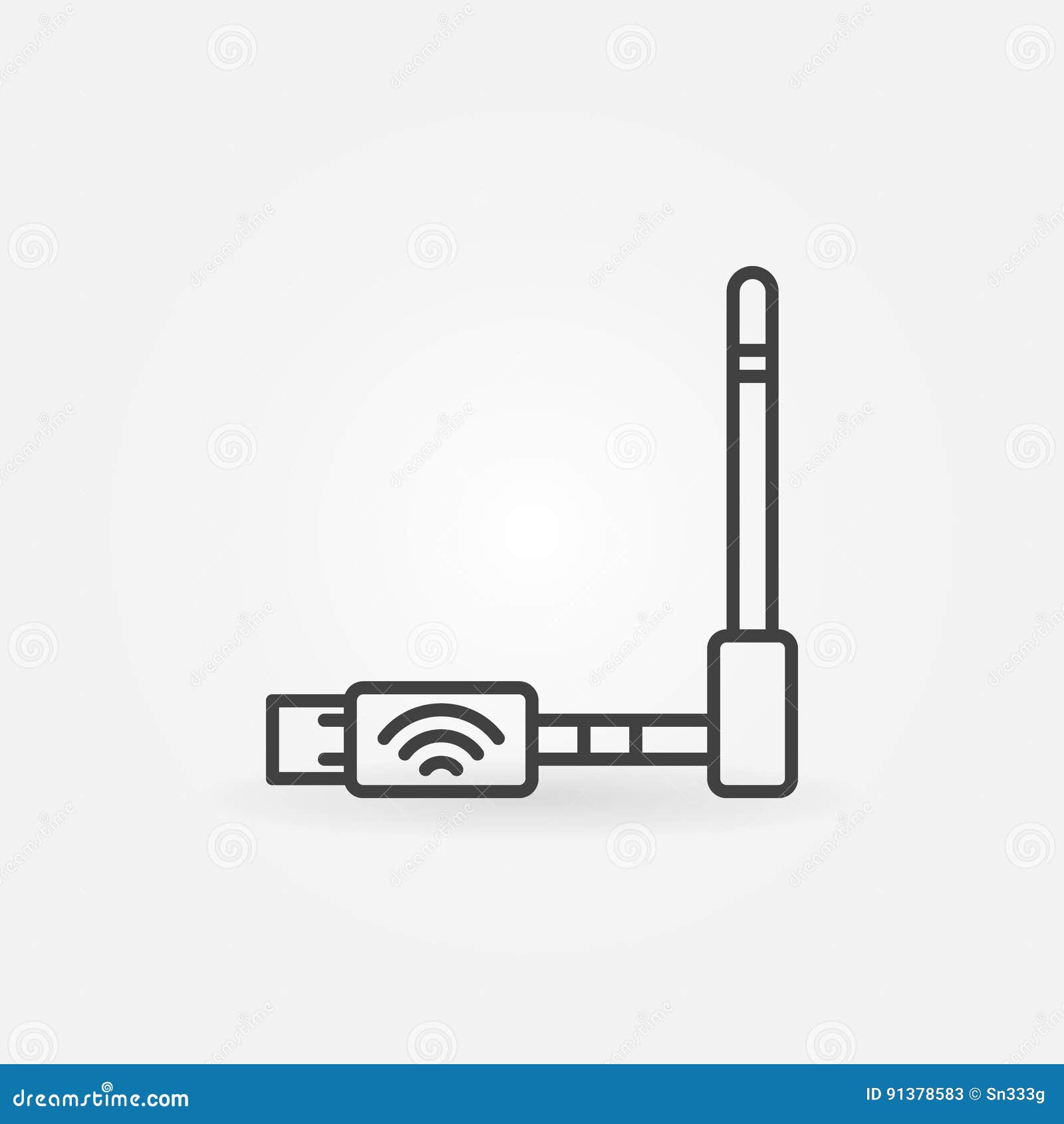 USB Wireless Modem Icon Cartoon Vector | CartoonDealer.com #91378583