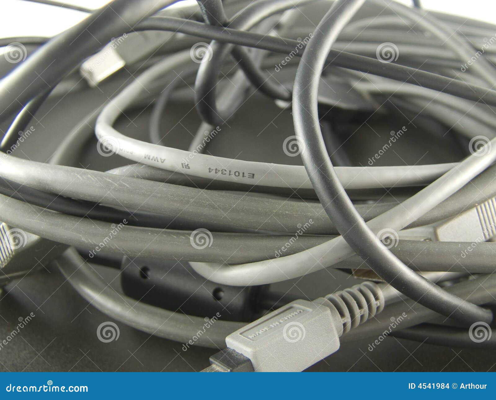 Usb wires stock photo. Image of future, meal, cords, connection - 4541984