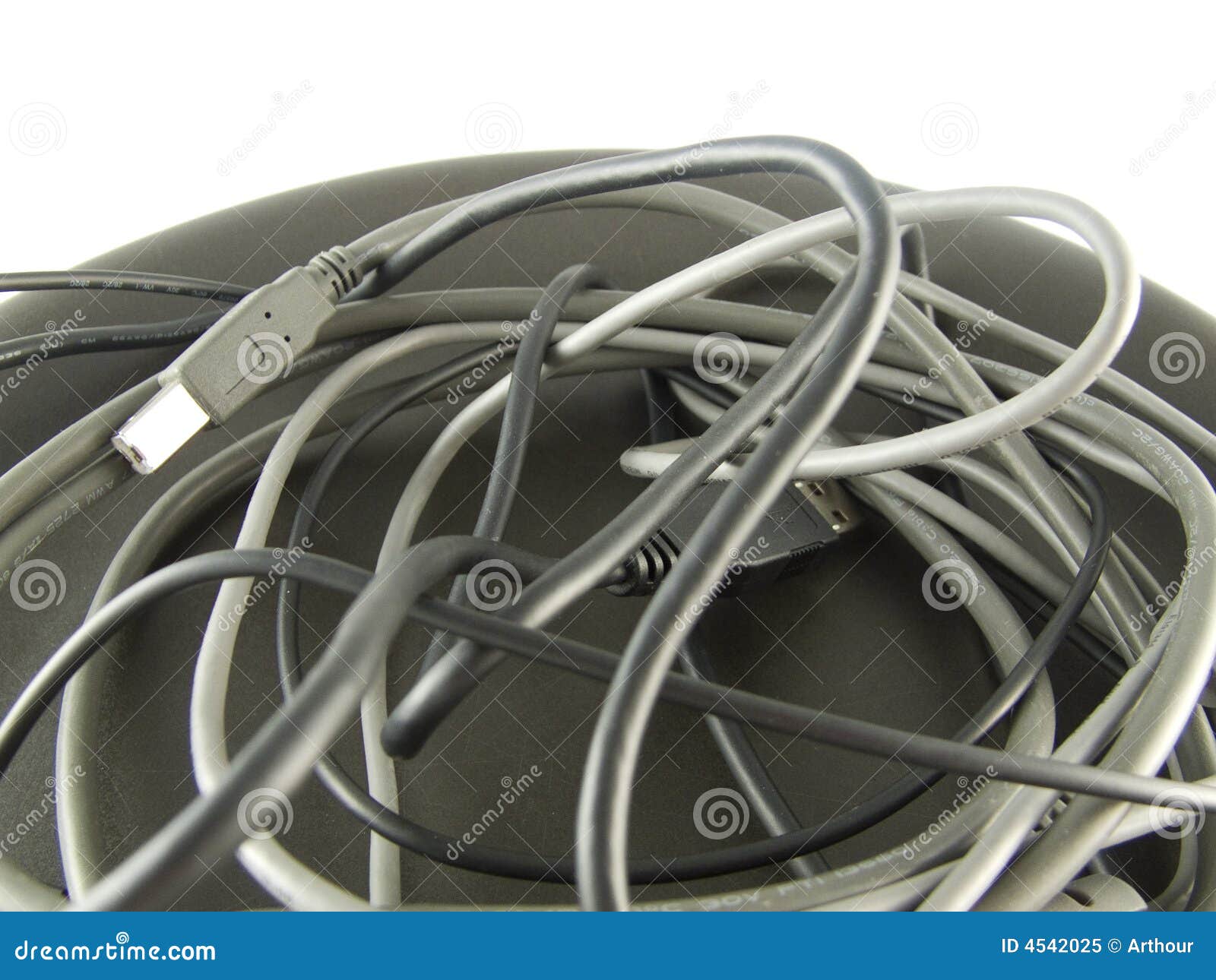 Usb Wires Picture. Image: 4542025