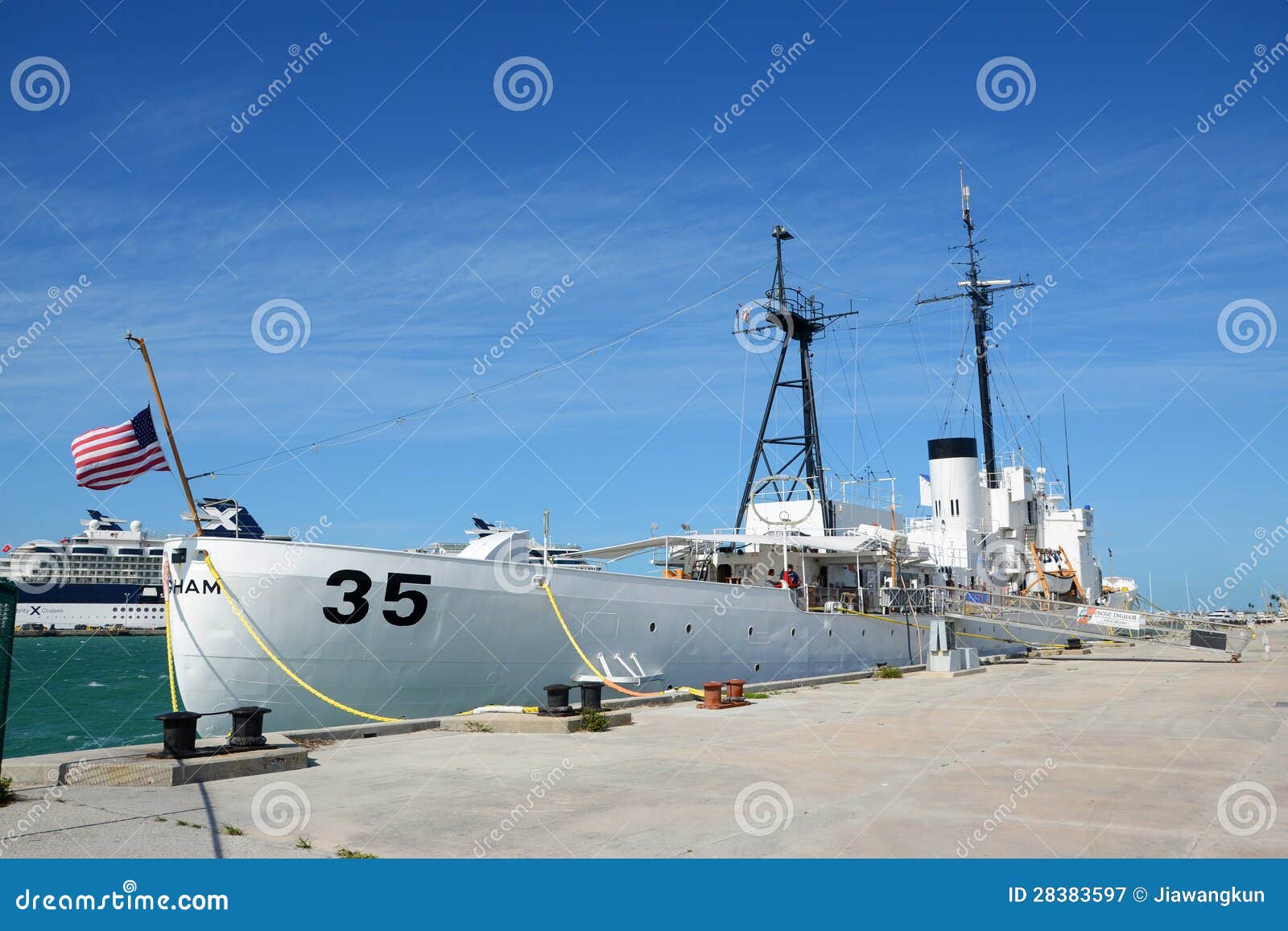 USCGC Ingham (WHEC-35) editorial photography. Image of historical ...