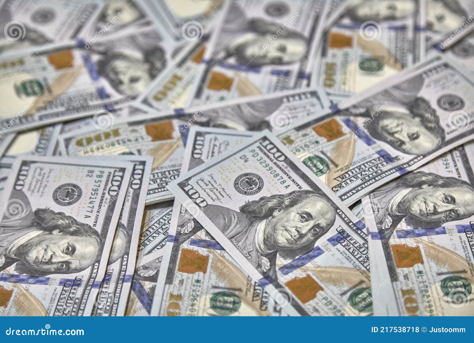 100 USD Banknotes Lots of Background Texture Close Up Money Stock Photo ...