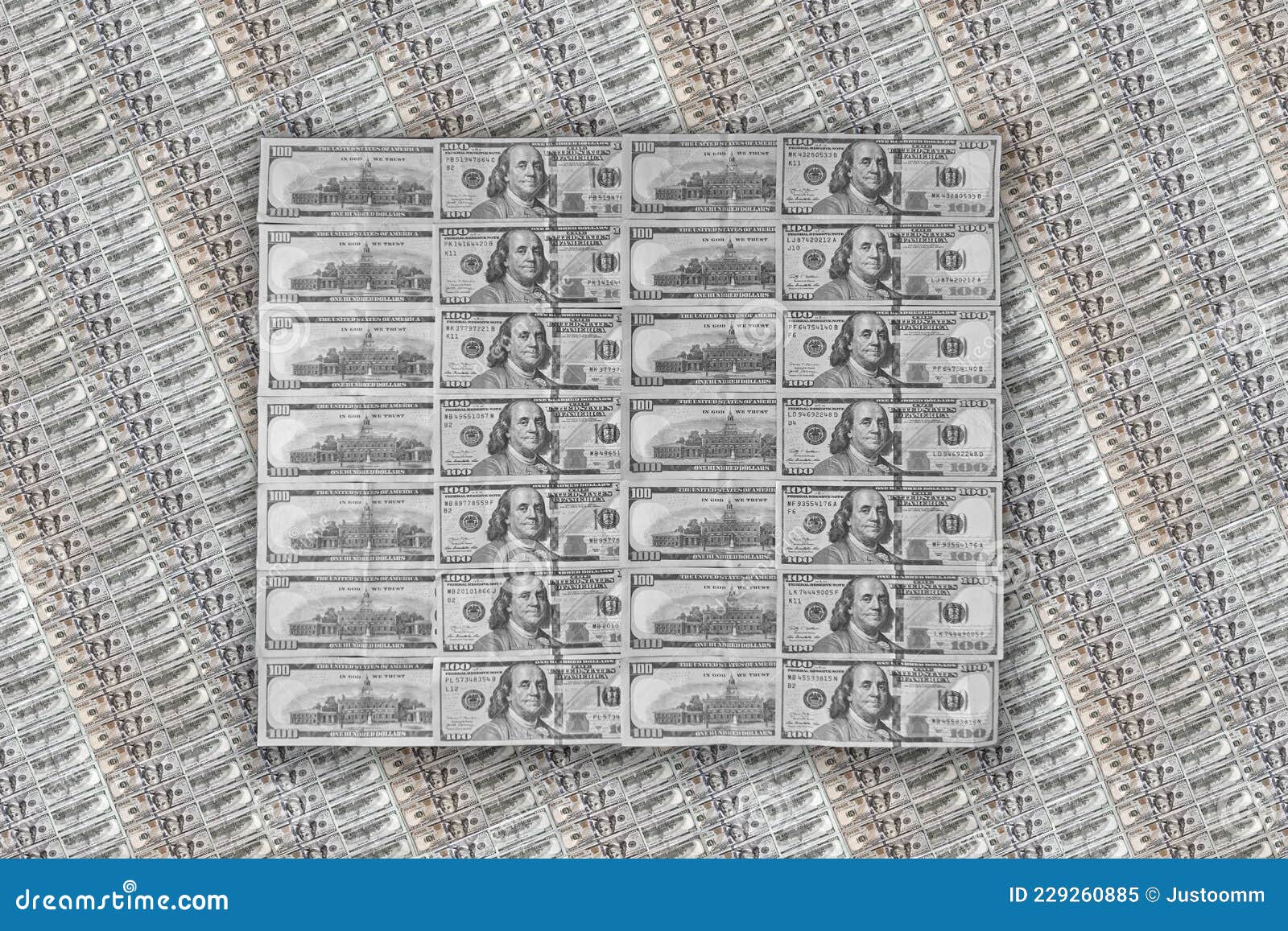 100 USD Banknotes Lots of Background Texture Close Up Money Stock Image ...