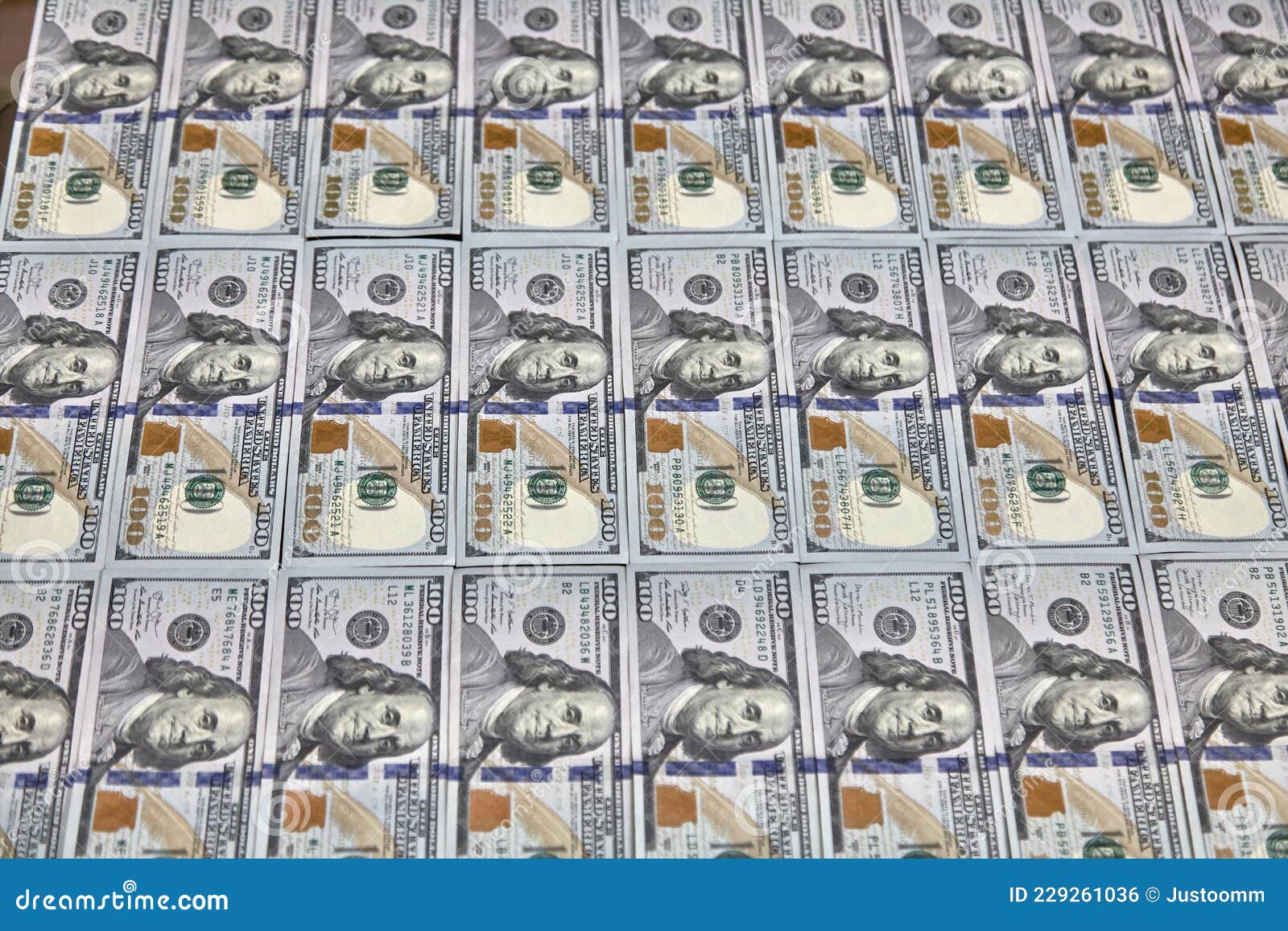 100 USD Banknotes Lots of Background Texture Close Up Money Stock Photo ...