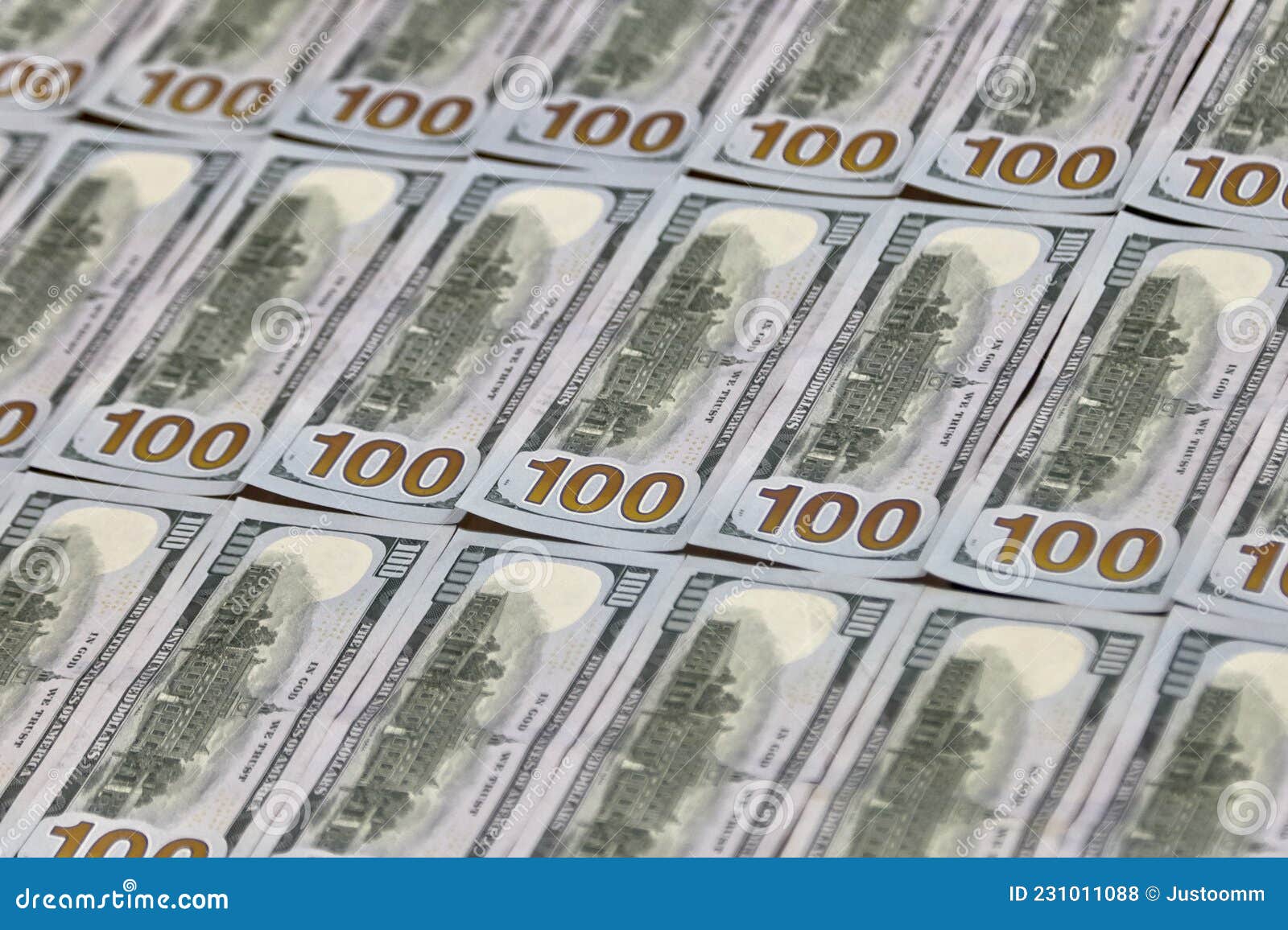100 USD Banknotes Lots of Background Texture Close Up Money Stock Photo ...
