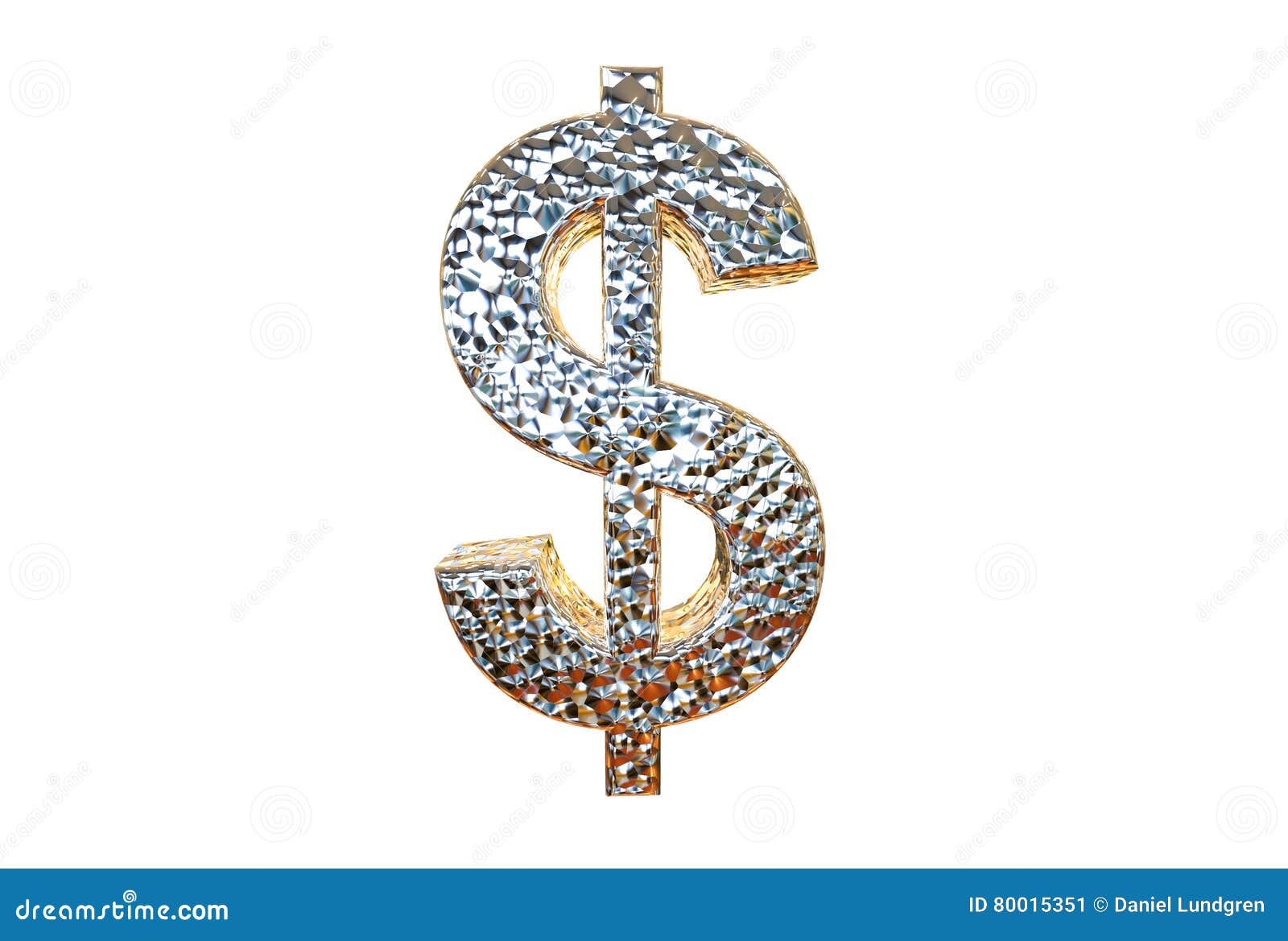 USD Symbol 3d Rendering Isolated on a White Background Stock ...