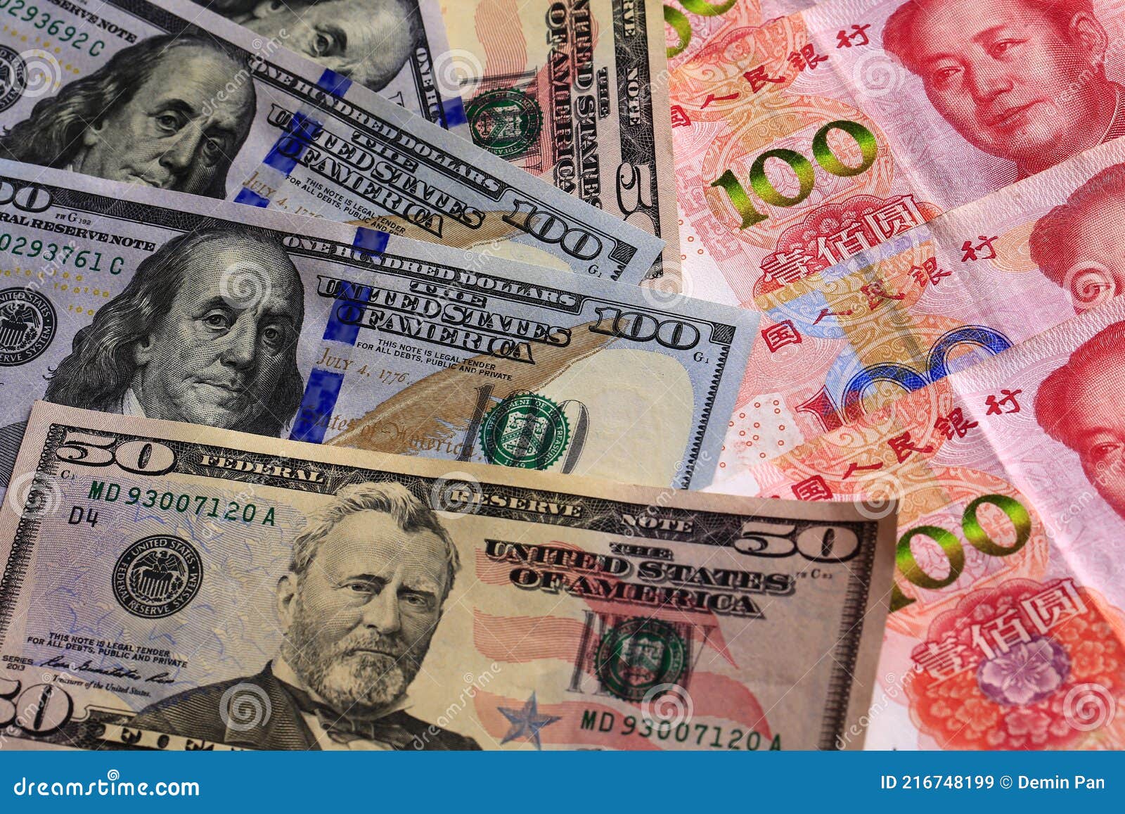 USD vs RMB stock image. Image of planning, dollar, currency - 216748199
