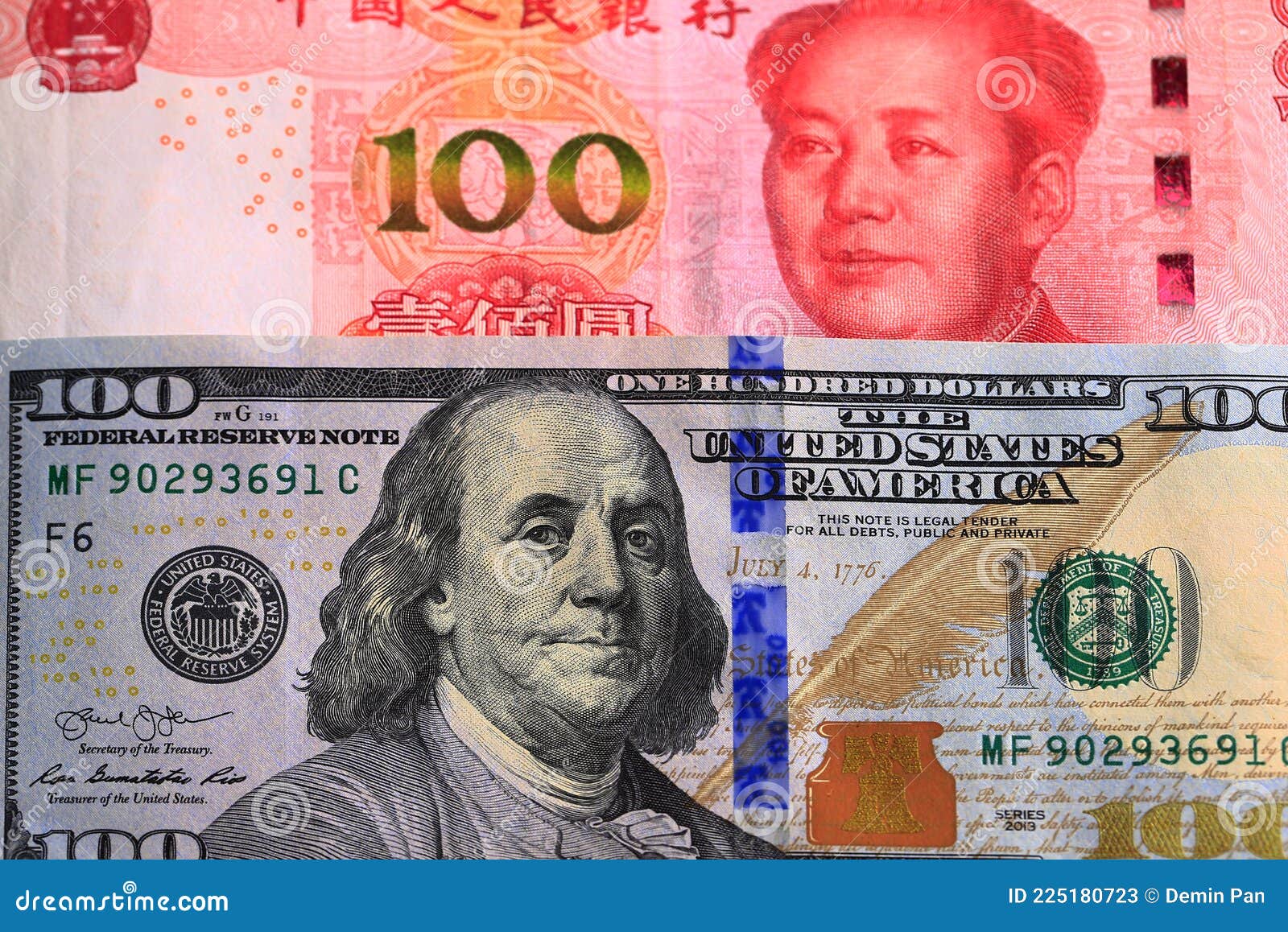 USD vs RMB stock image. Image of renmin, currency, asia - 225180723