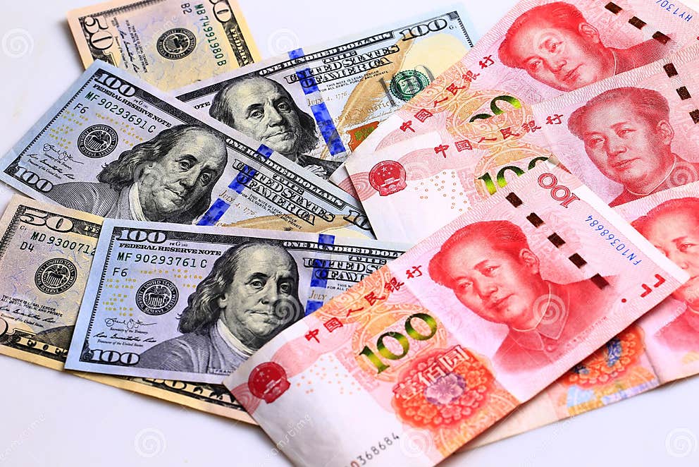USD vs RMB stock image. Image of economy, american, banking - 225182601