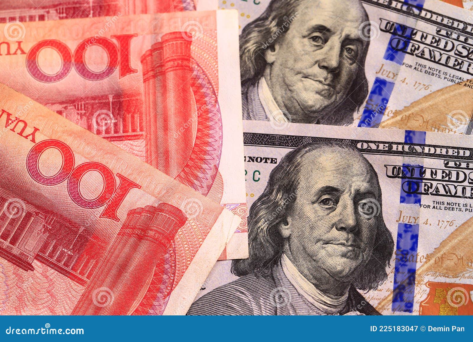 USD vs RMB stock image. Image of exchange, investment - 225183047