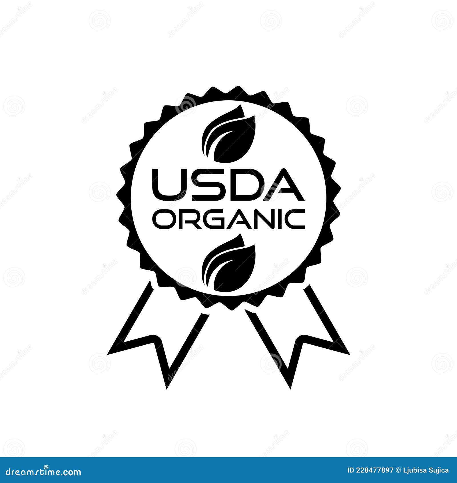 Usda - Gold Sign Mounted On Glossy Marble Wall - 3D Rendered Royalty ...