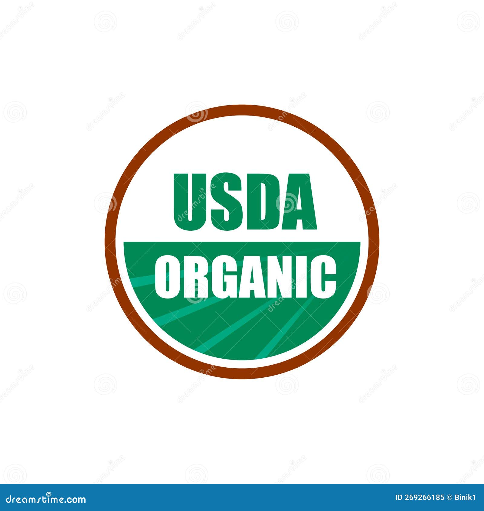 USDA Organic. Label For Organic, Ecological Product Or Food. Vector ...
