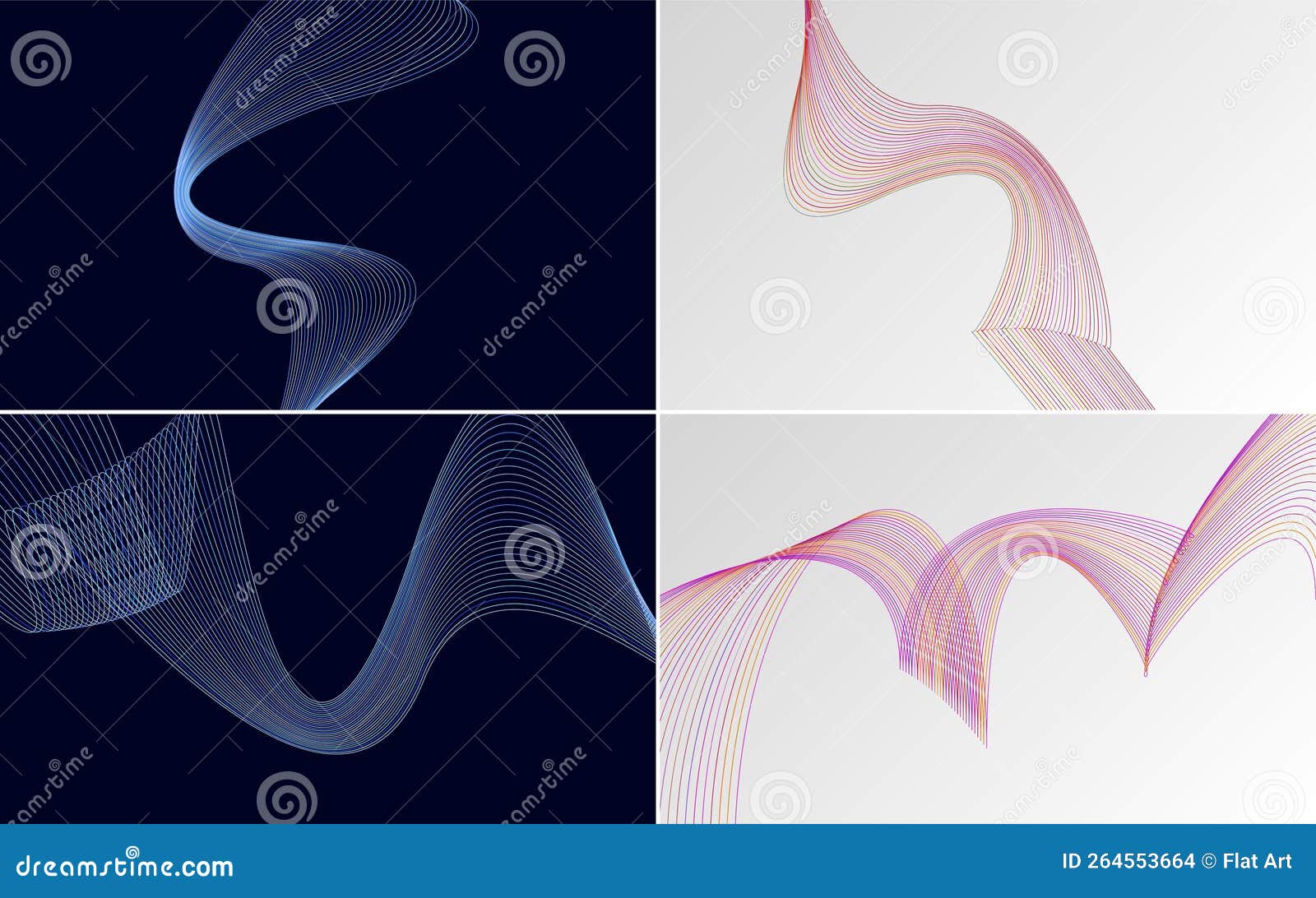 Use these Abstract Waving Line Backgrounds To Add Visual Interest To ...