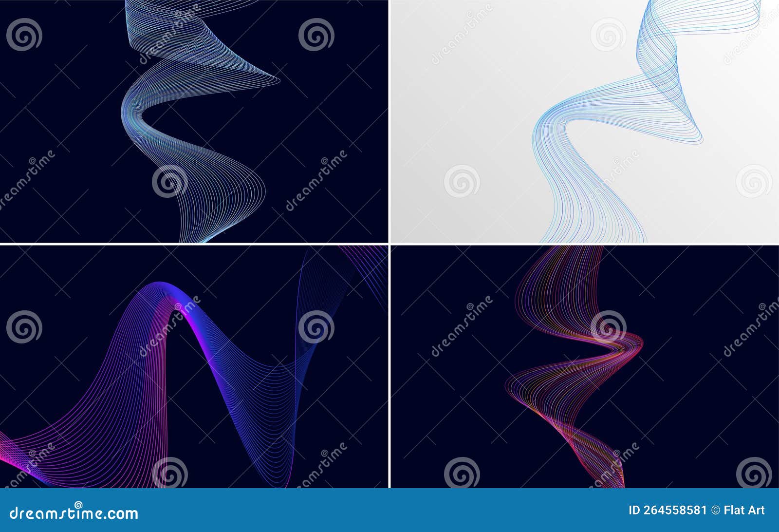 Use these Abstract Waving Line Backgrounds To Add Visual Interest To ...