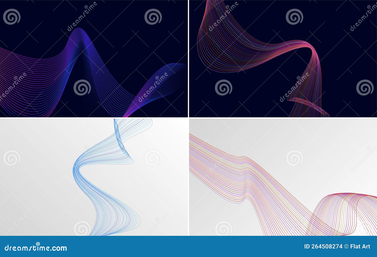 Use these Abstract Waving Line Backgrounds To Create a Cohesive Look ...