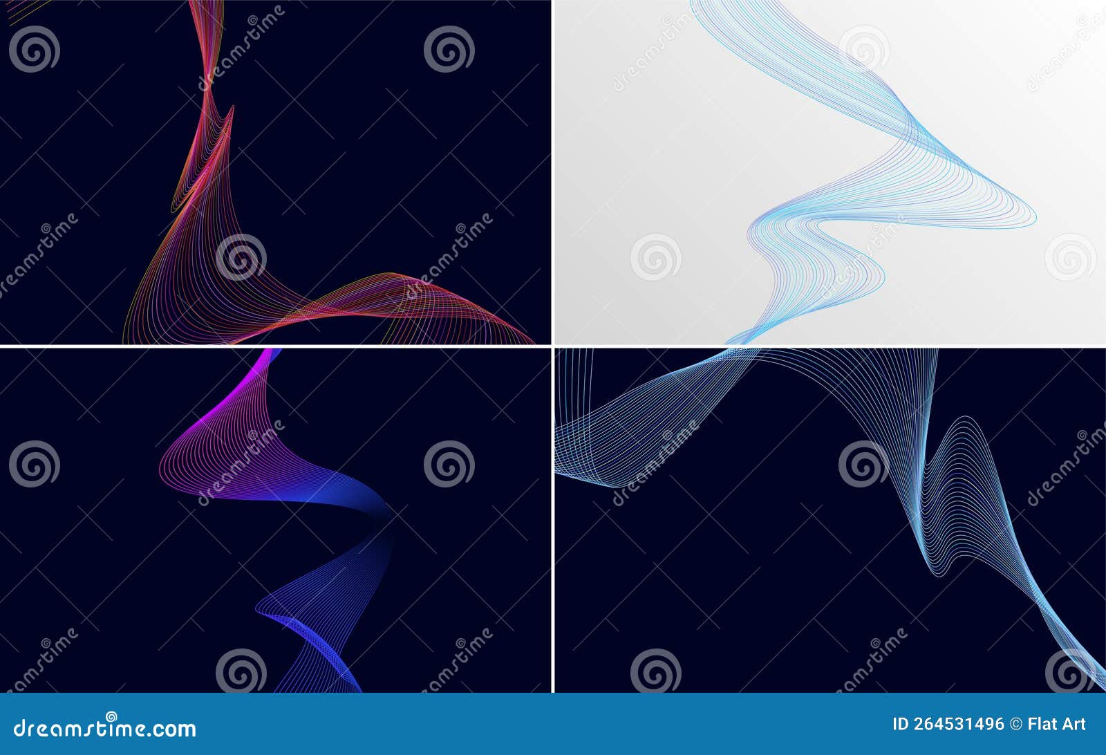 Use these Abstract Waving Line Backgrounds To Create a Cohesive Look ...