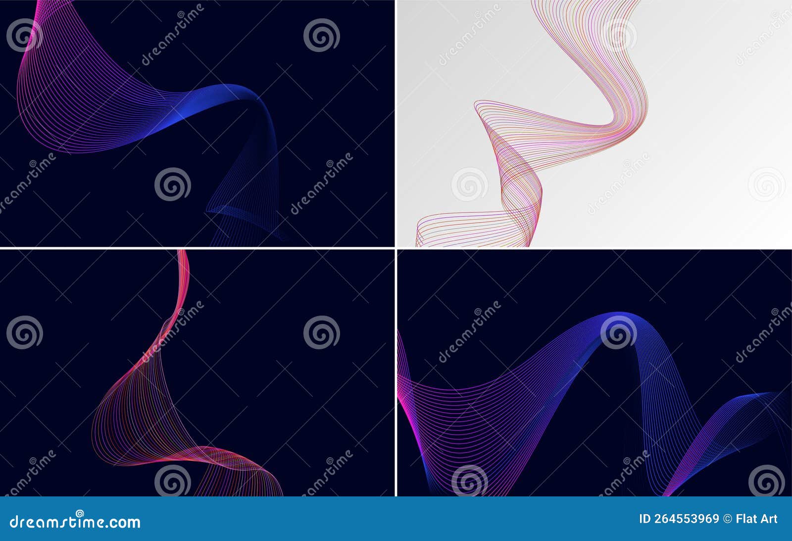 Use these Abstract Waving Line Backgrounds To Create a Cohesive Look ...