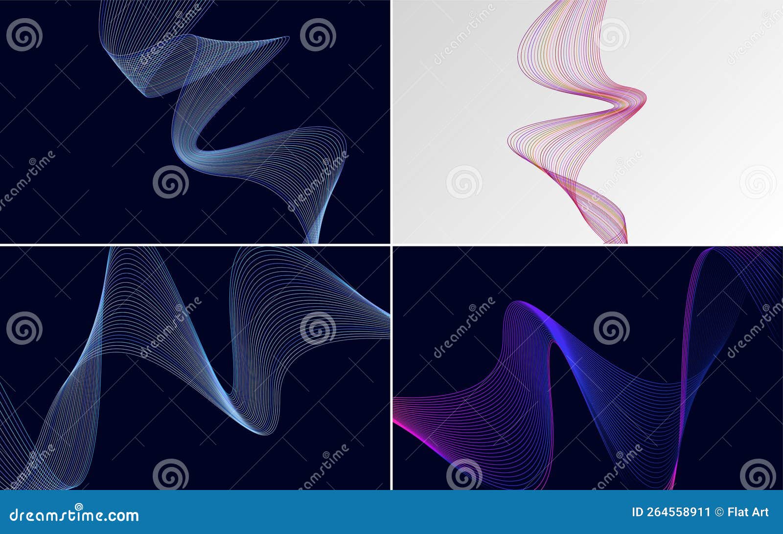 Use these Abstract Waving Line Backgrounds To Create a Cohesive Look ...
