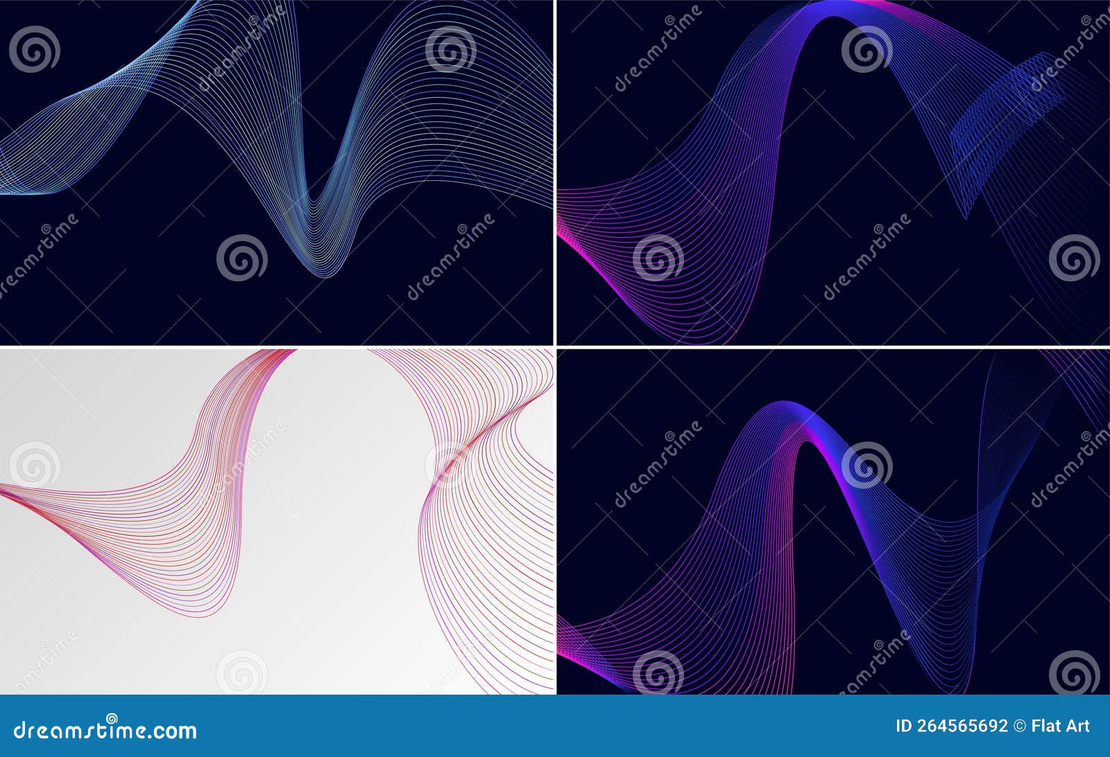 Use these Abstract Waving Line Backgrounds To Create a Cohesive Look ...