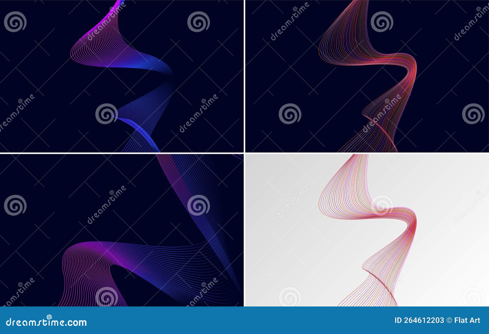 Use these Abstract Waving Line Backgrounds To Create a Cohesive Look ...