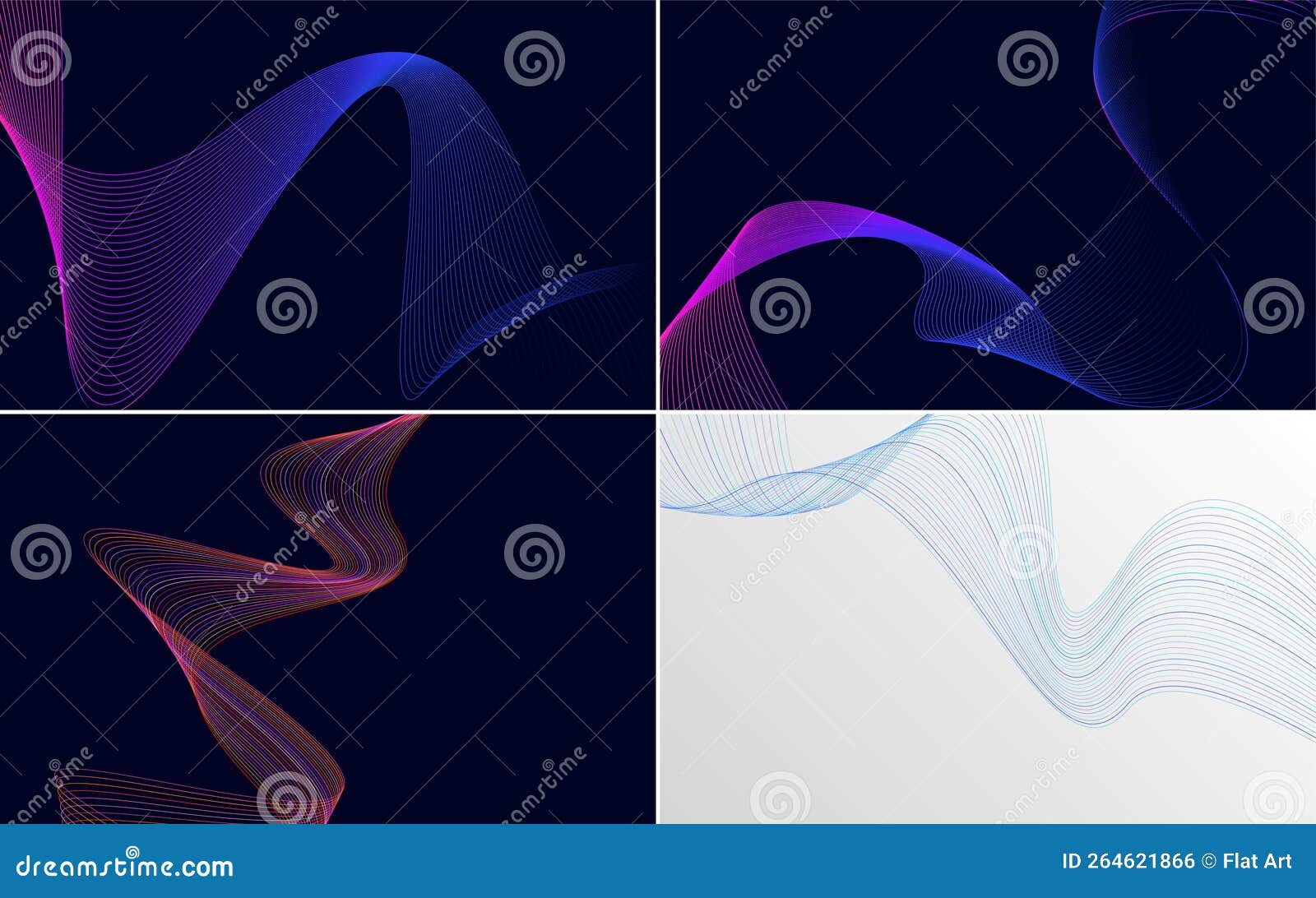 Use these Abstract Waving Line Backgrounds To Create a Cohesive Look ...