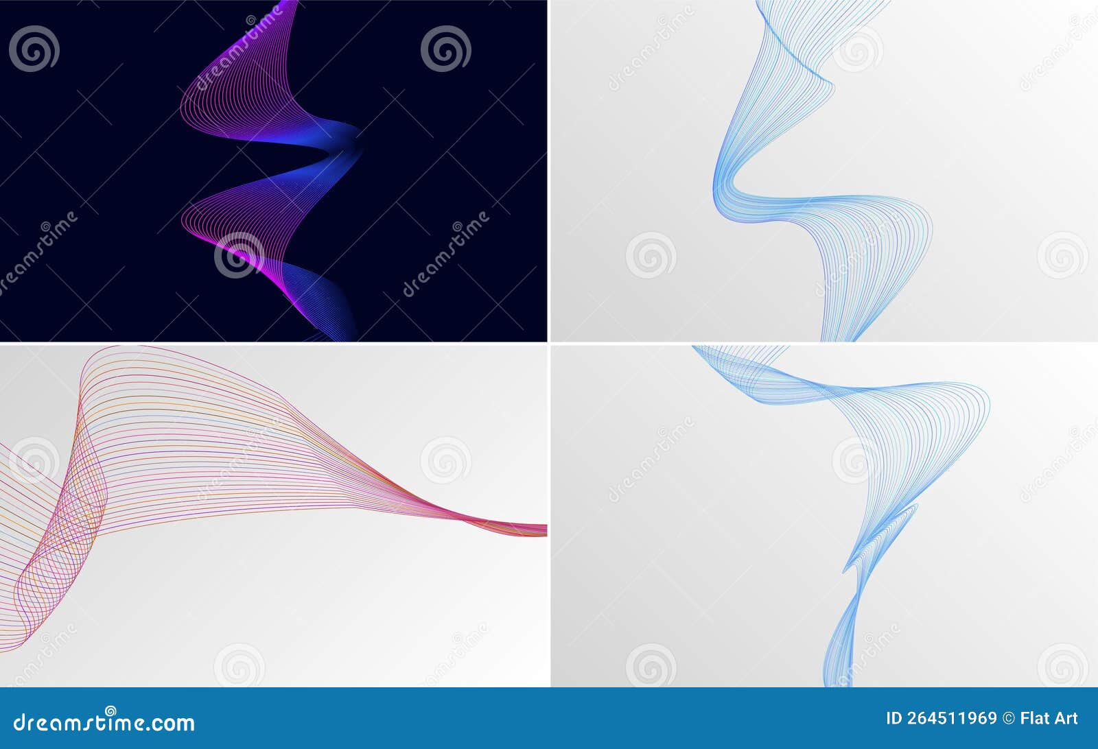 Use these Abstract Waving Line Backgrounds To Create Unique Designs ...