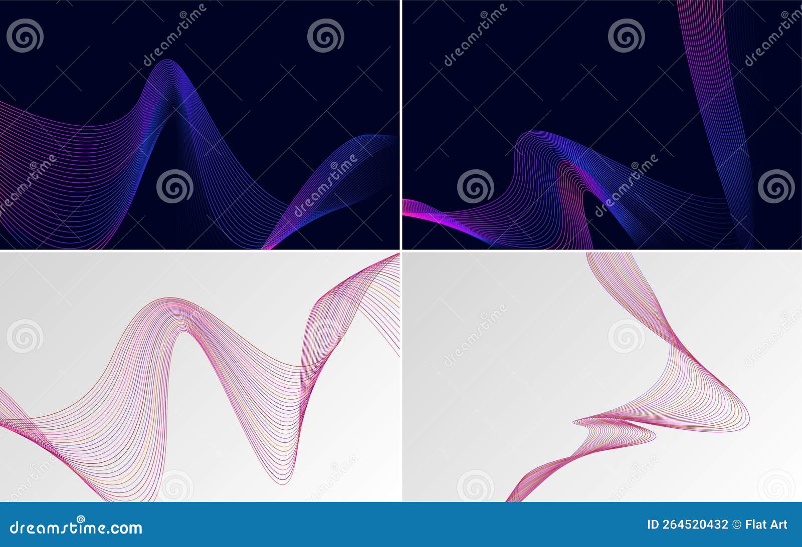 Use these Abstract Waving Line Backgrounds To Create Unique Designs ...