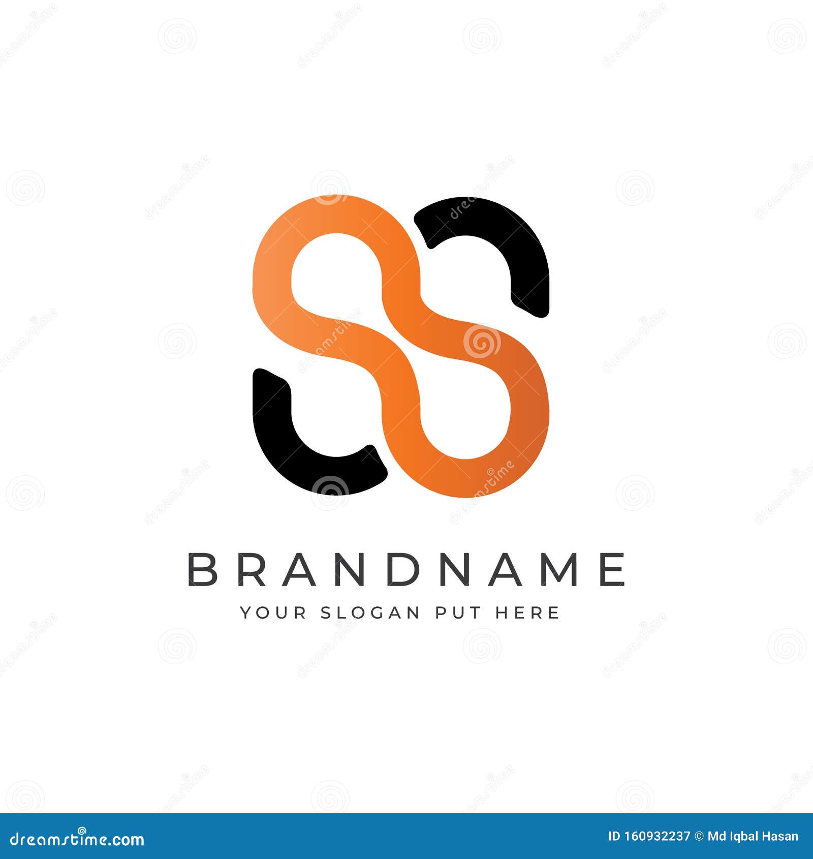 SS Infinity Letter Logo Design Template Stock Vector - Illustration of ...