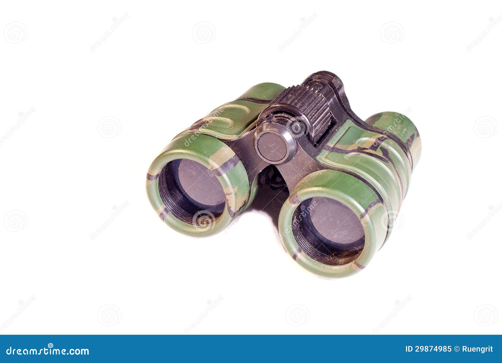 Use Binoculars Isolated on White Stock Image - Image of observe ...
