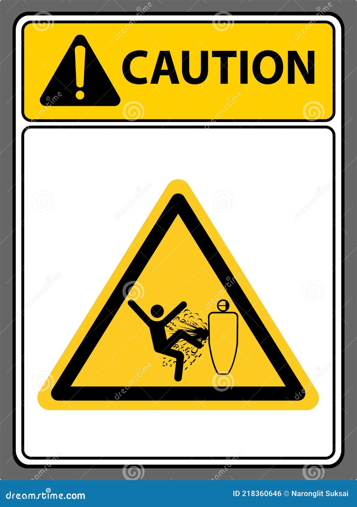 Use Carefully High Pressure Tank.,Caution Sign Stock Vector ...