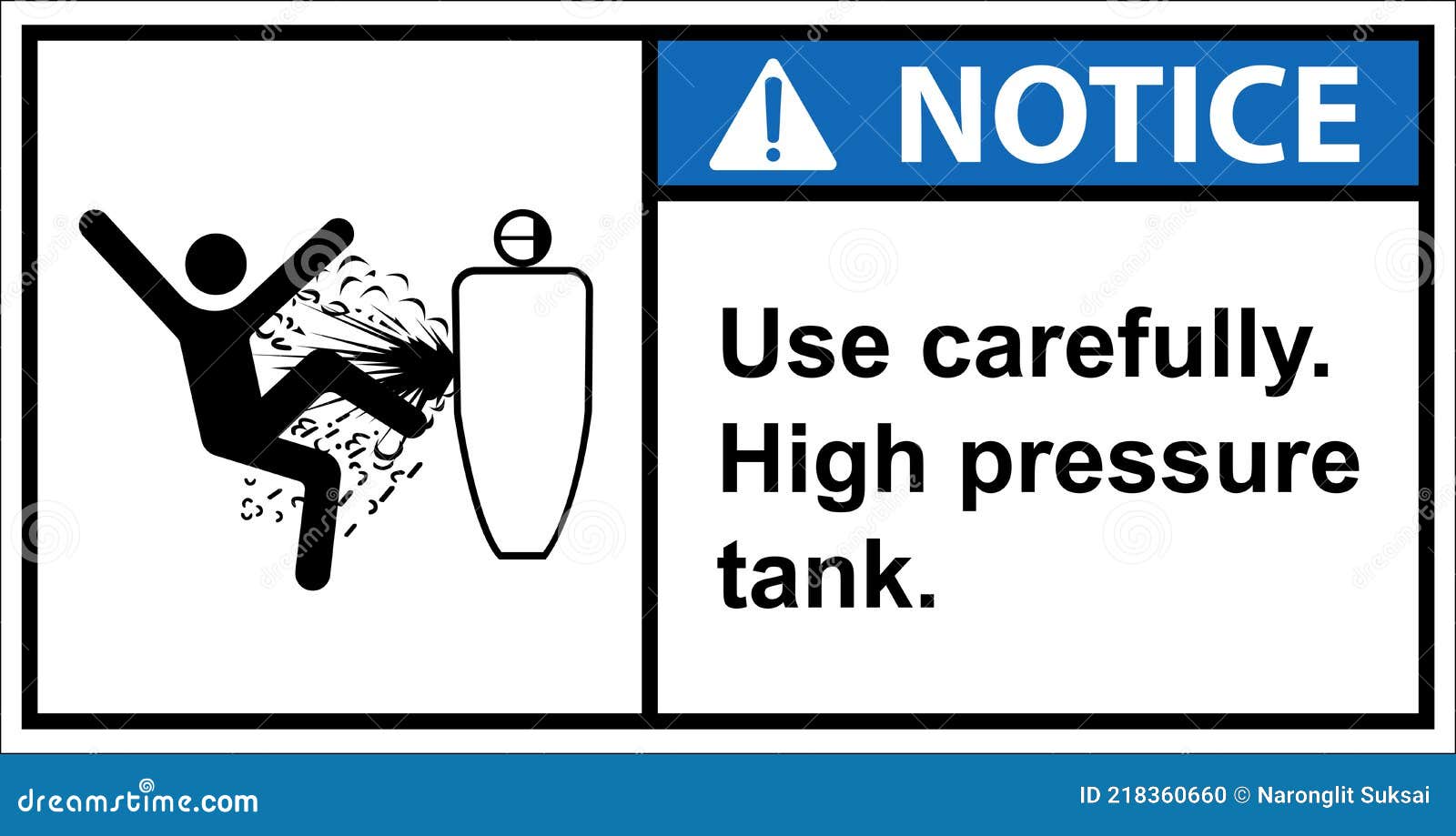 Use Carefully High Pressure Tank.,Warning Sign Vector Illustration ...