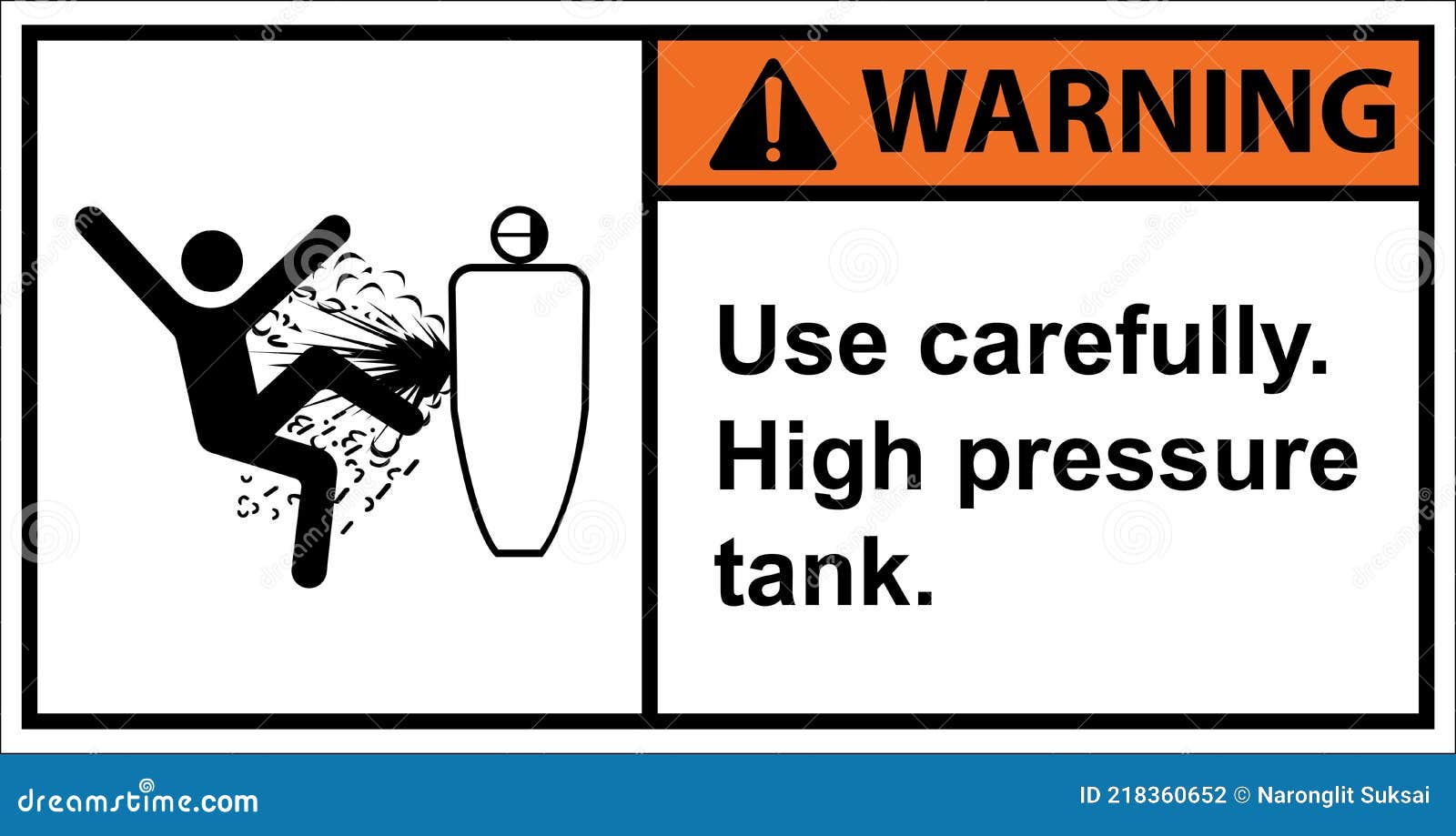 Use Carefully High Pressure Tank.,Warning Sign Stock Vector ...
