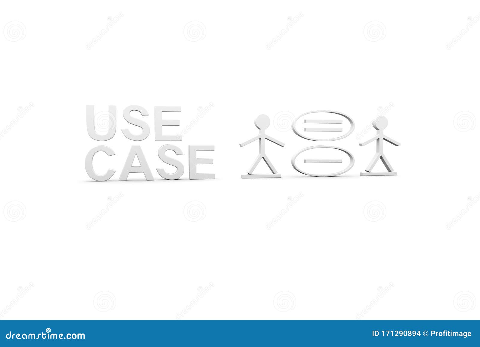 USE CASE. Concept With People, Letters And Icons. Flat Vector ...