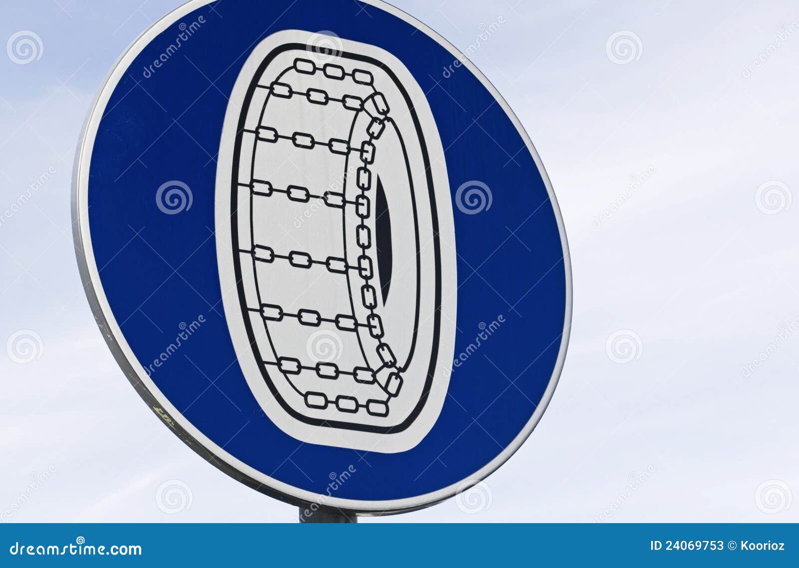 Use of chains road sign stock image. Image of traffic - 24069753