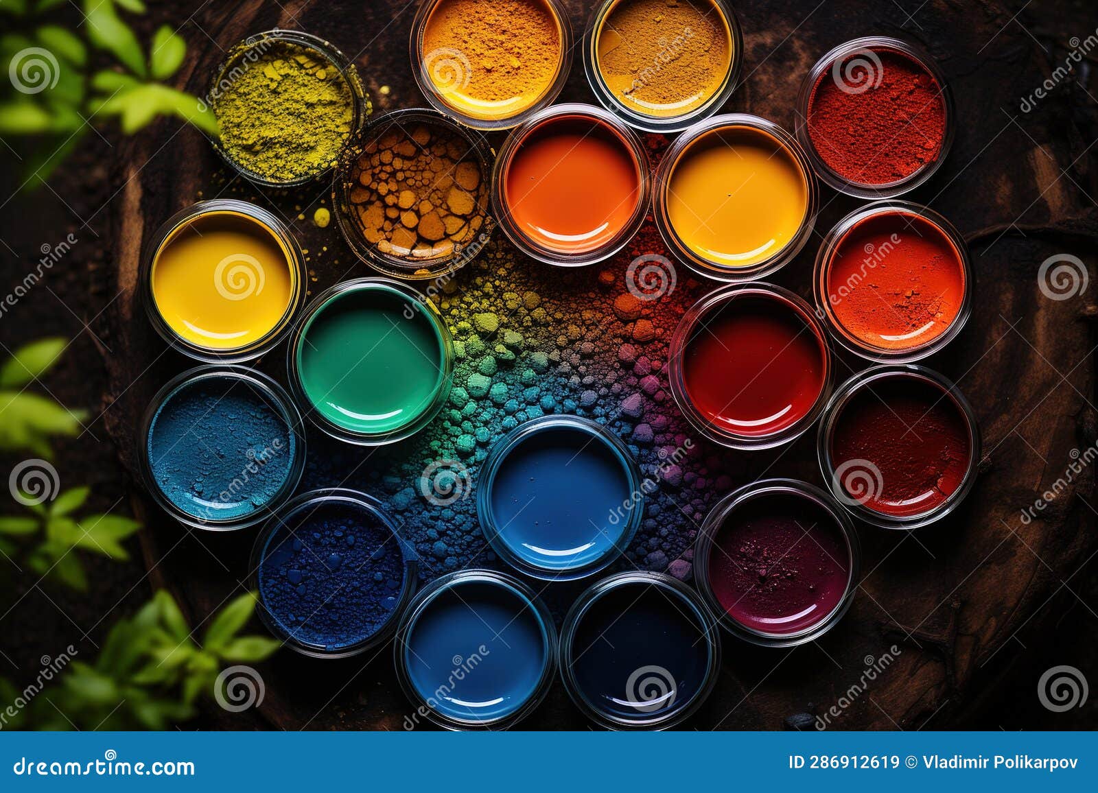 The Use of Colors and Their Meanings in Divination Stock Illustration ...