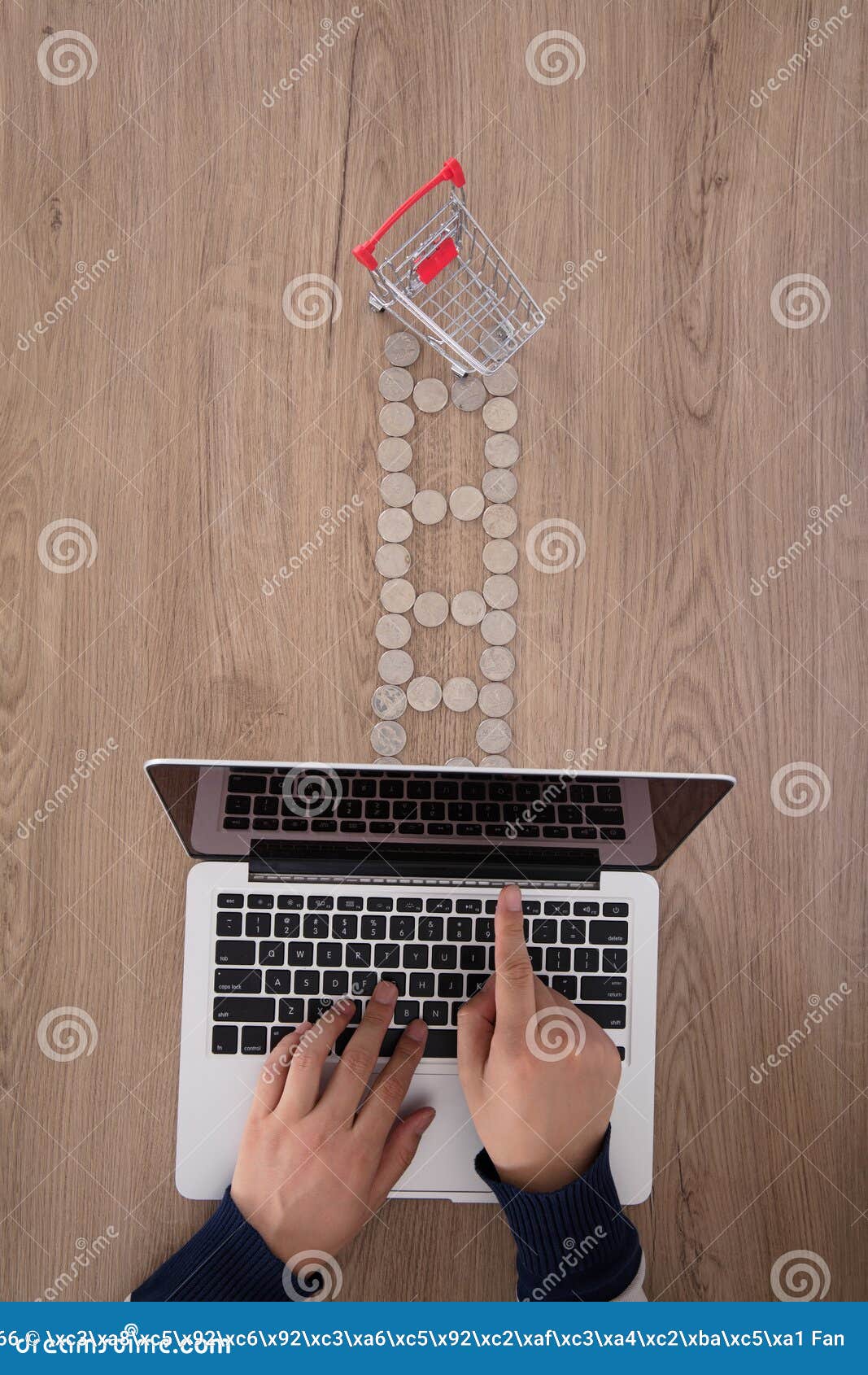 Use Computer To Spend Money Stock Photo - Image of coins, trading ...