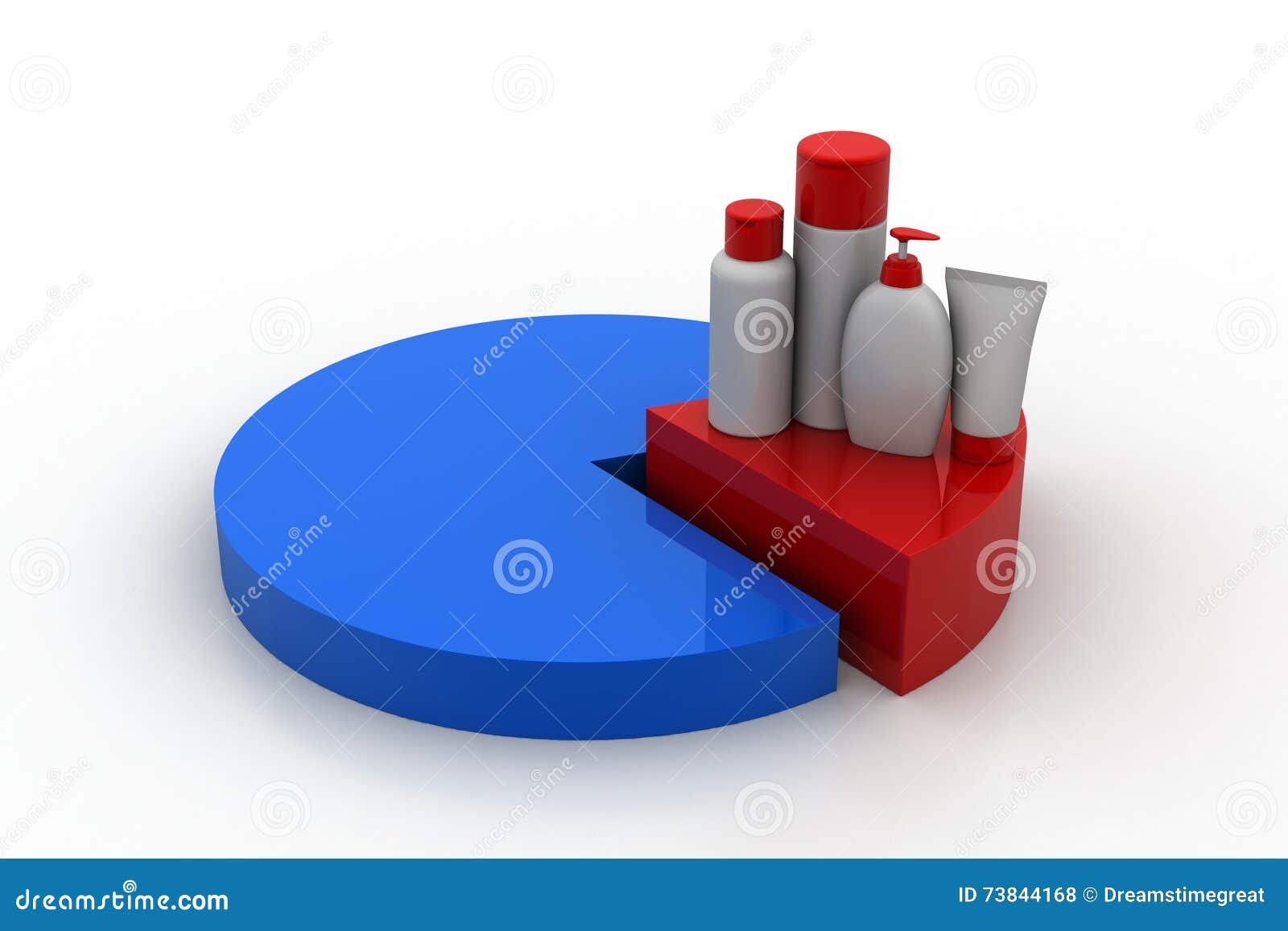 Use of Cosmetics Products Concept Stock Illustration - Illustration of ...