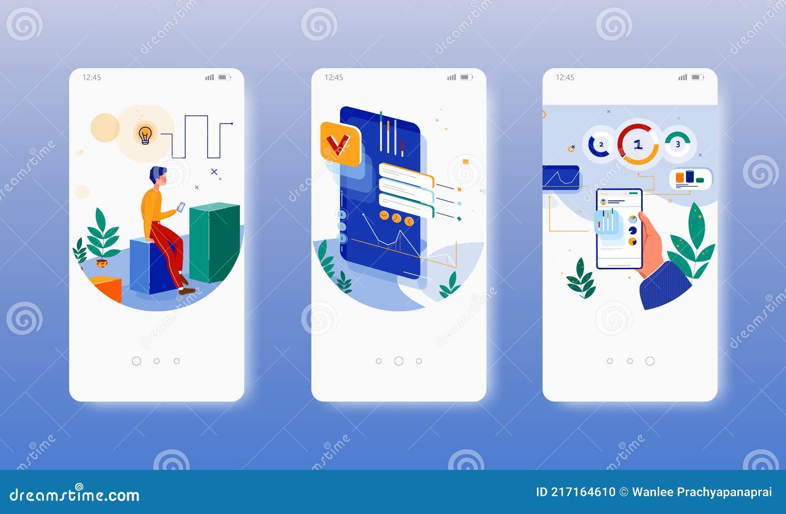 Data Dashboard. Modern Infographic Ui Interface, Admin Panel With ...