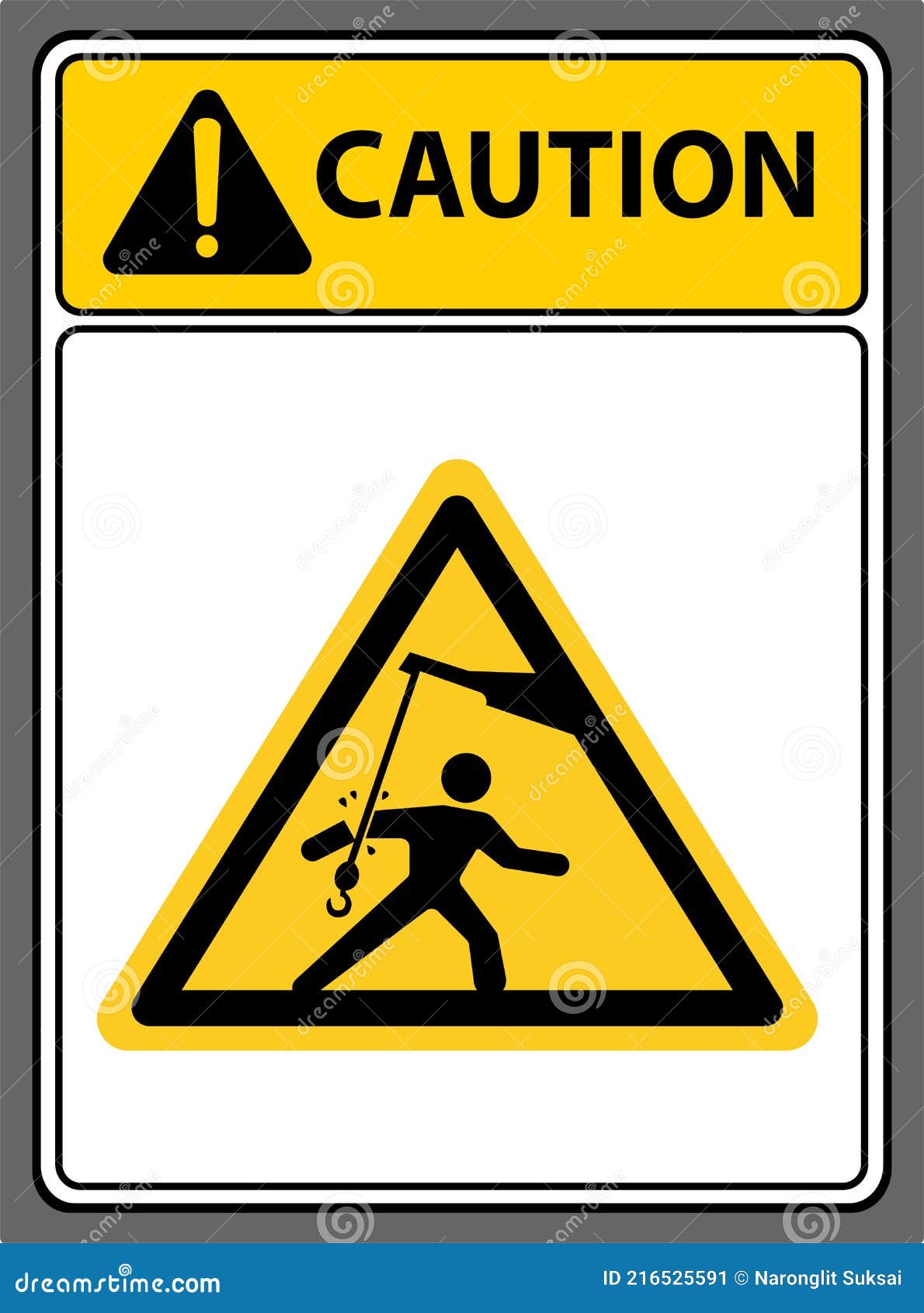 Use Electric Hoists with Caution.,Caution Sign Stock Vector ...