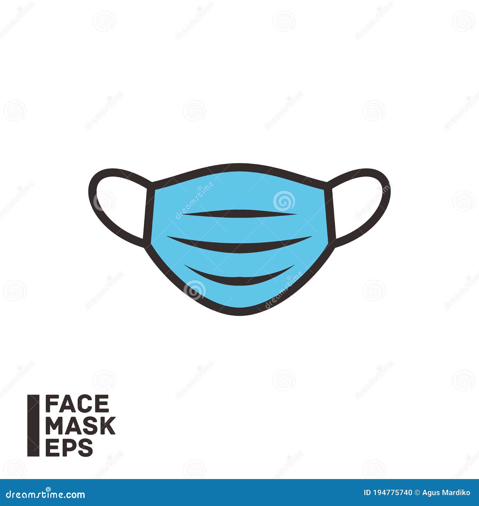 Use Face Mask Symbol, Icon Vector Eps Stock Vector - Illustration of ...