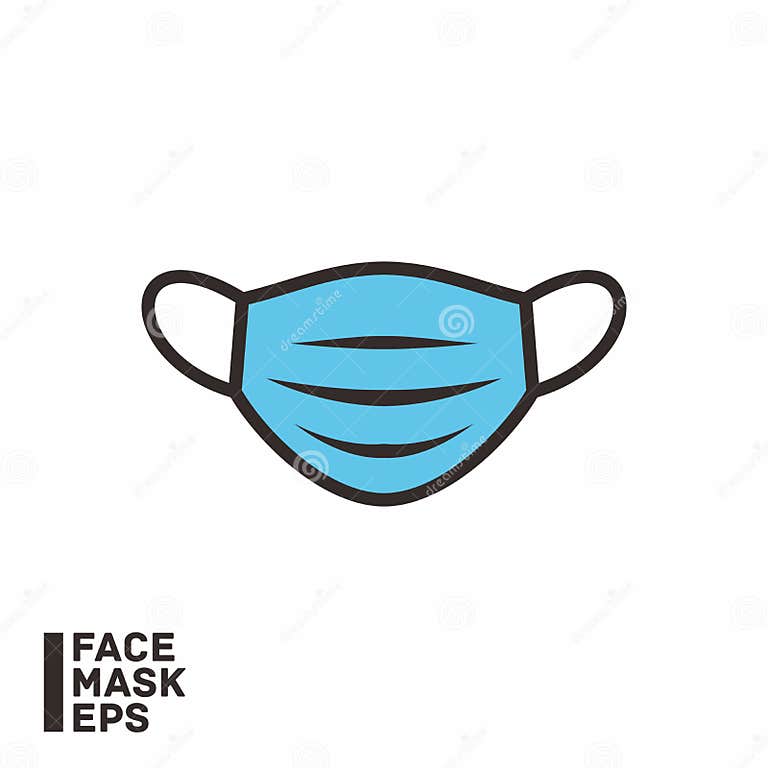 Use Face Mask Symbol, Icon Vector Eps Stock Vector - Illustration of ...