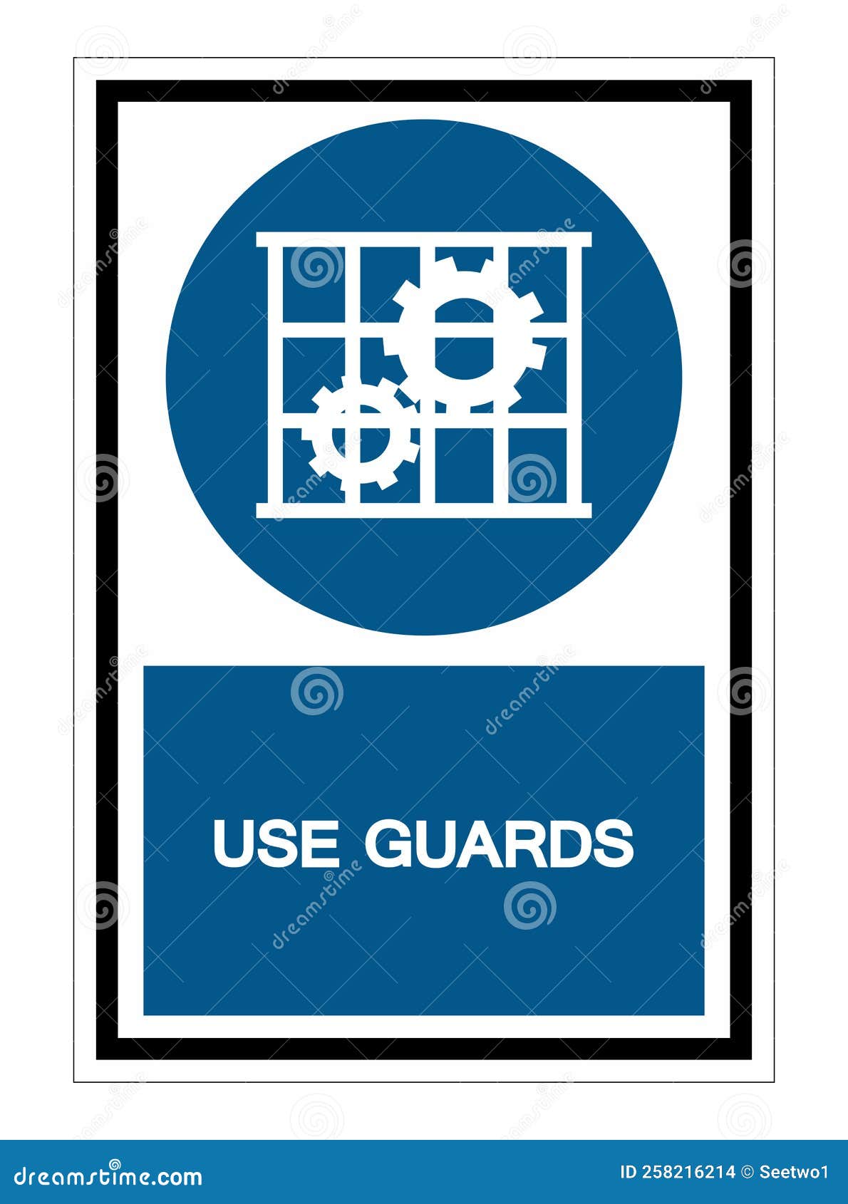Use Guards Protection Symbol Sign Isolate on White Background,Vector ...