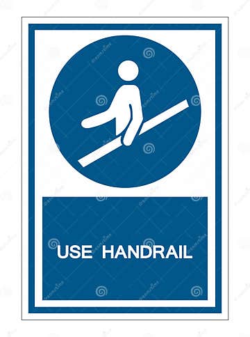 Use Handrail Symbol Sign Isolate on White Background,Vector ...
