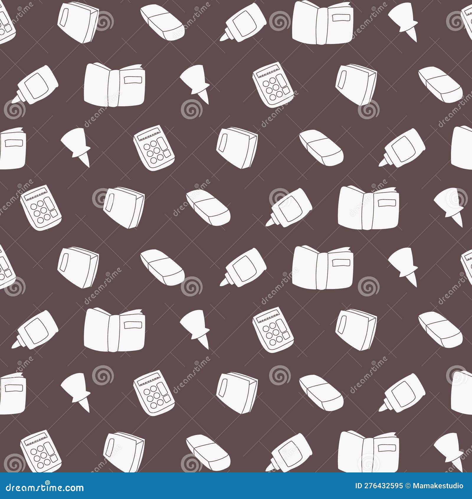 Seamless Vector Pattern with Education Background. Back To School Stock ...