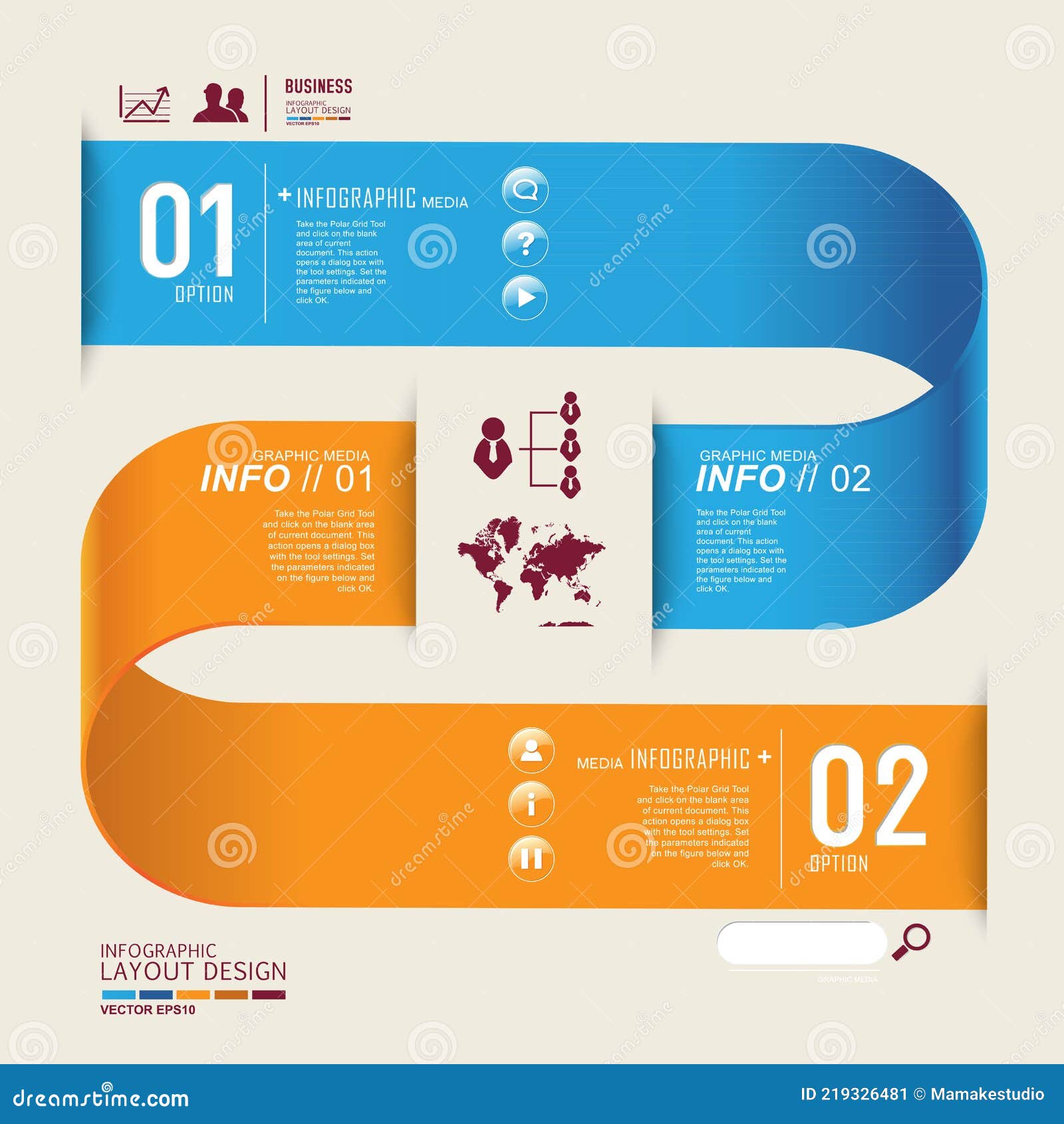 Info Graphic with Information and Business Icon Stock Illustration ...