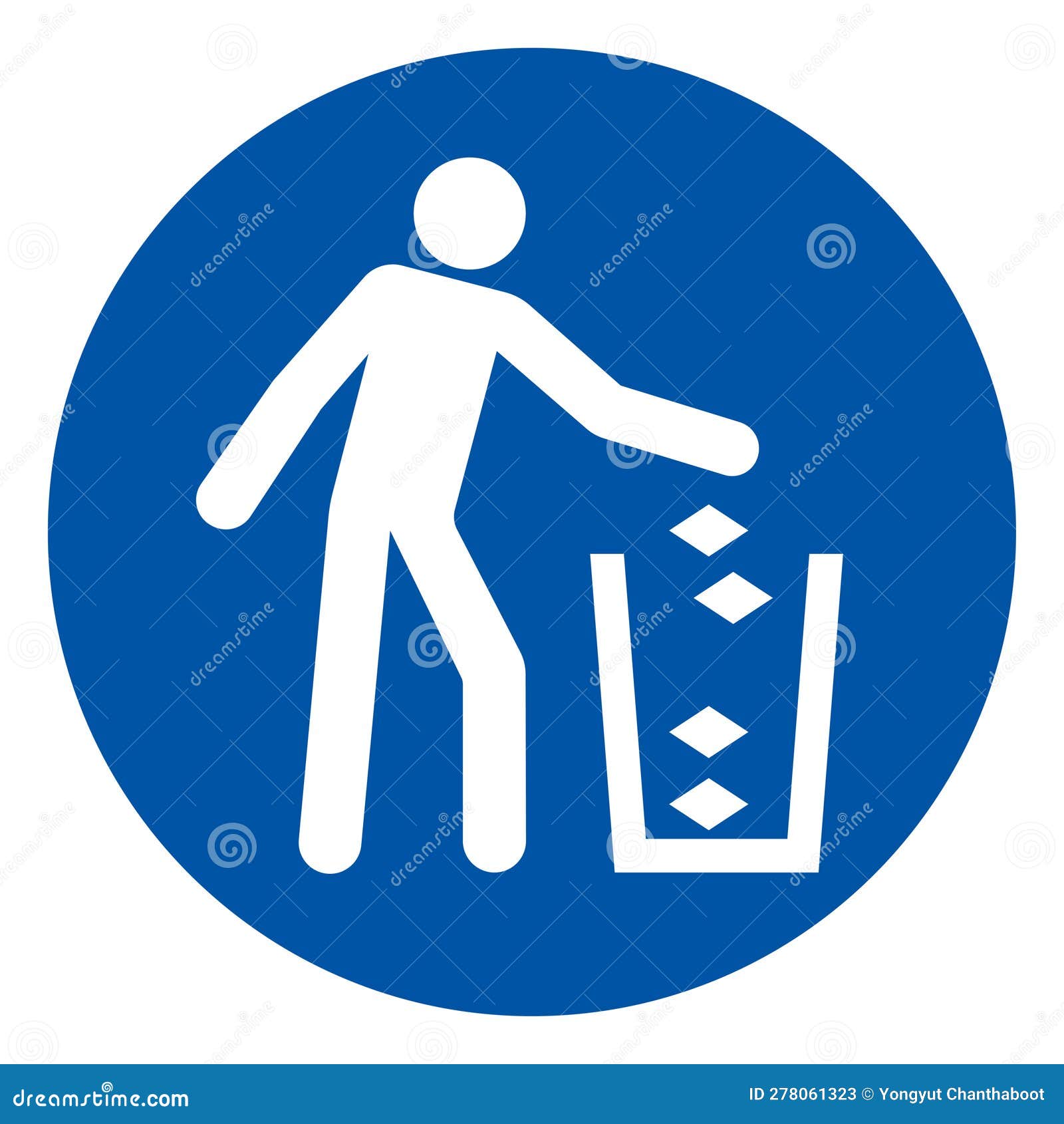Use Litter Bin Symbol Sign ,Vector Illustration, Isolate on White ...
