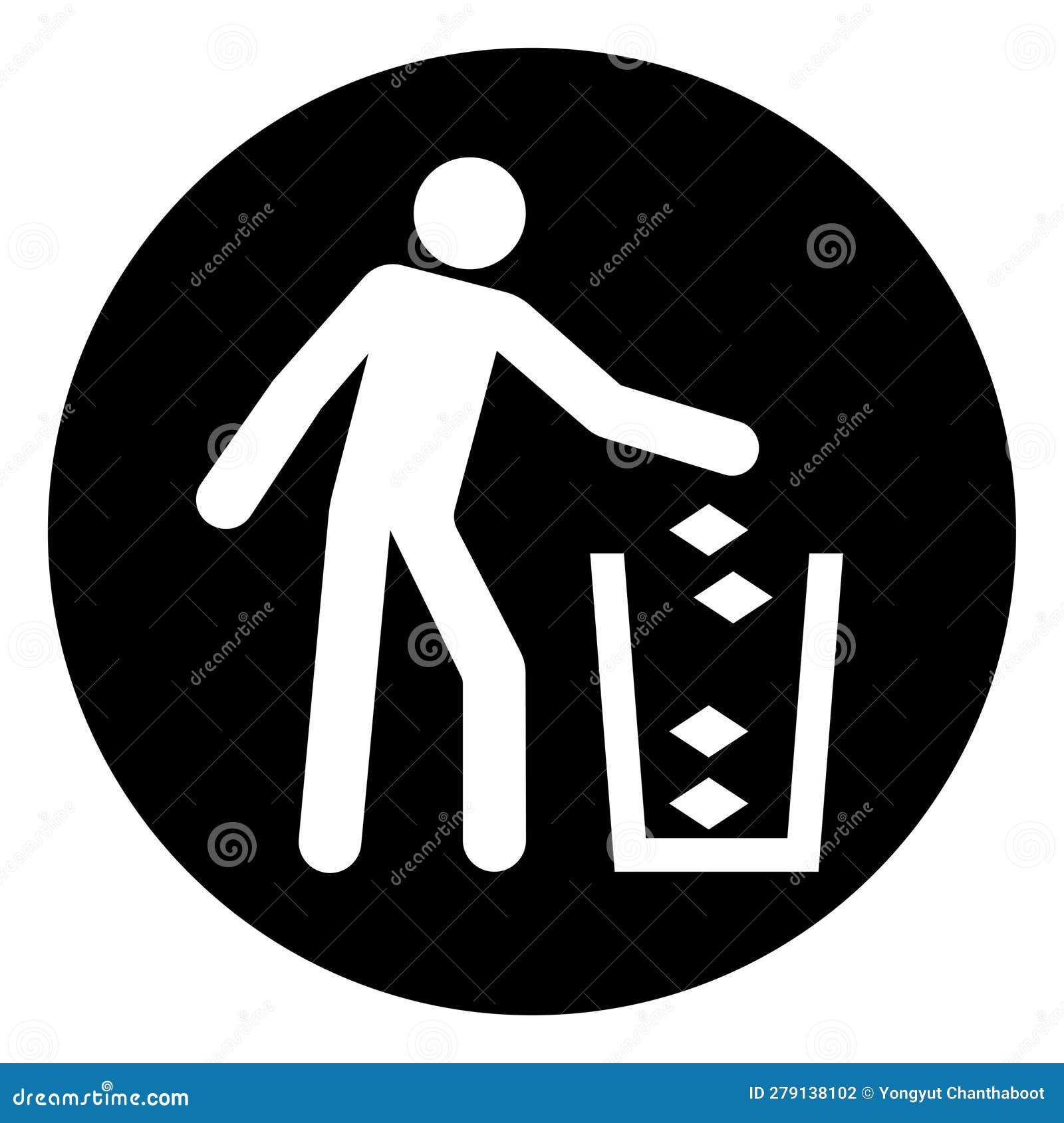 Use Litter Bin Symbol Sign ,Vector Illustration, Isolate on White ...