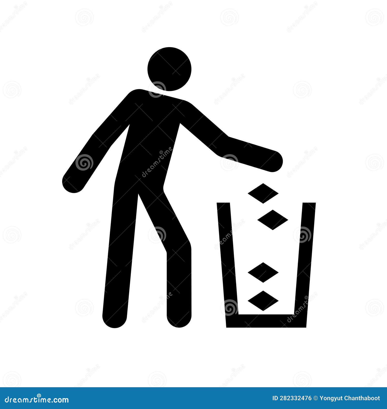 Use Litter Black Icon ,Vector Illustration, Isolate on White Background ...