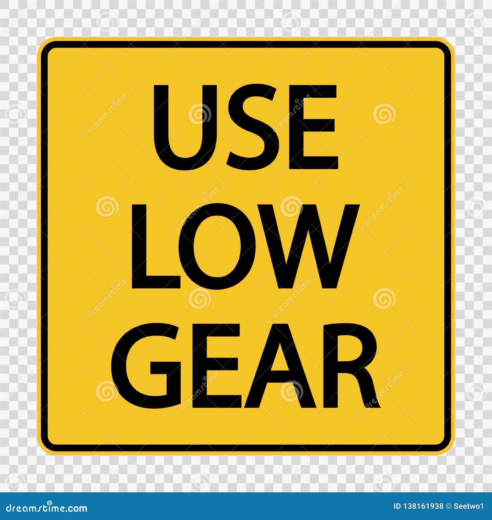Symbol Use Low Gear Sign On Transparent Background Vector Illustration ...