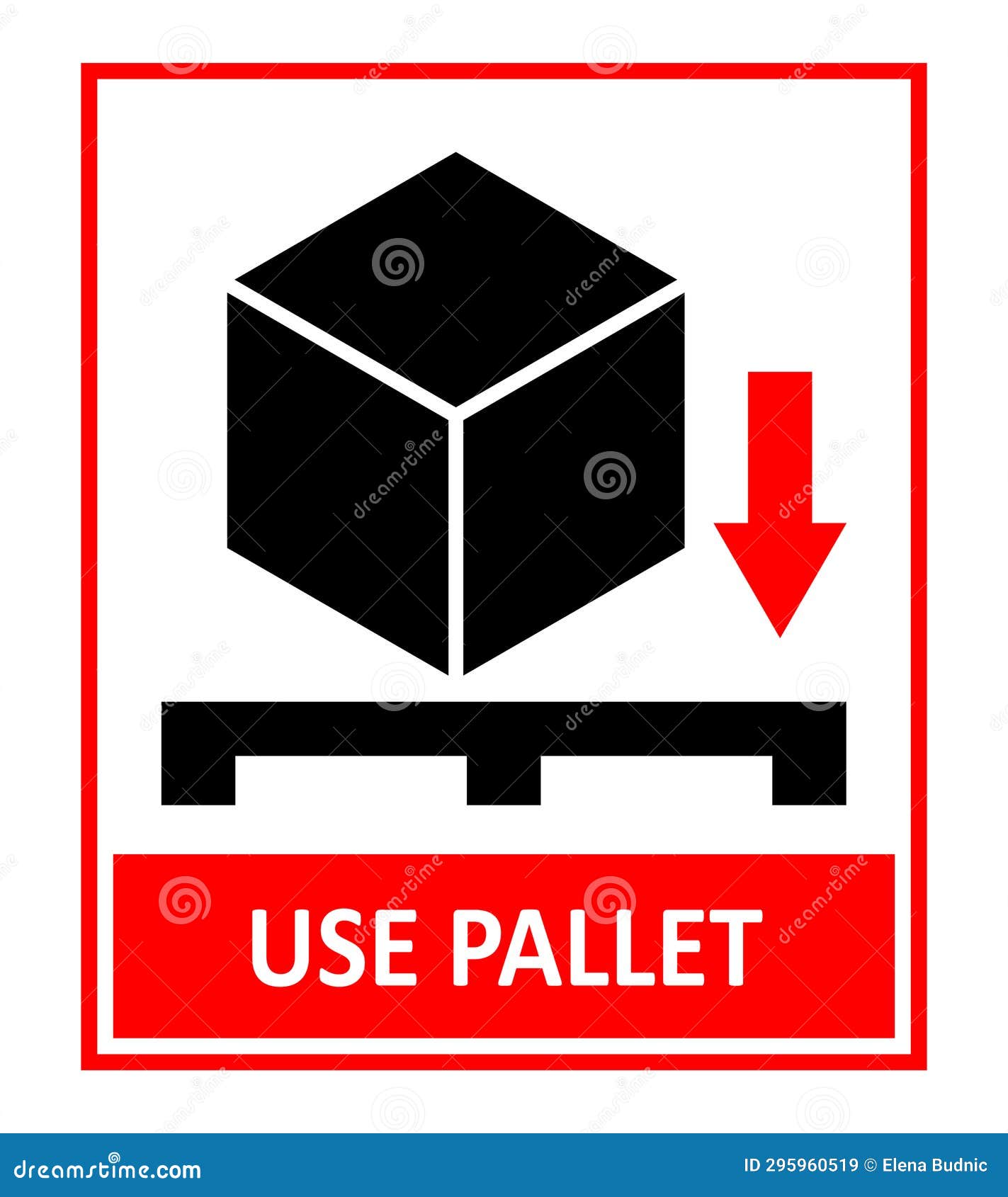 Use Pallet, Sticker and Label Vector Stock Vector - Illustration of ...